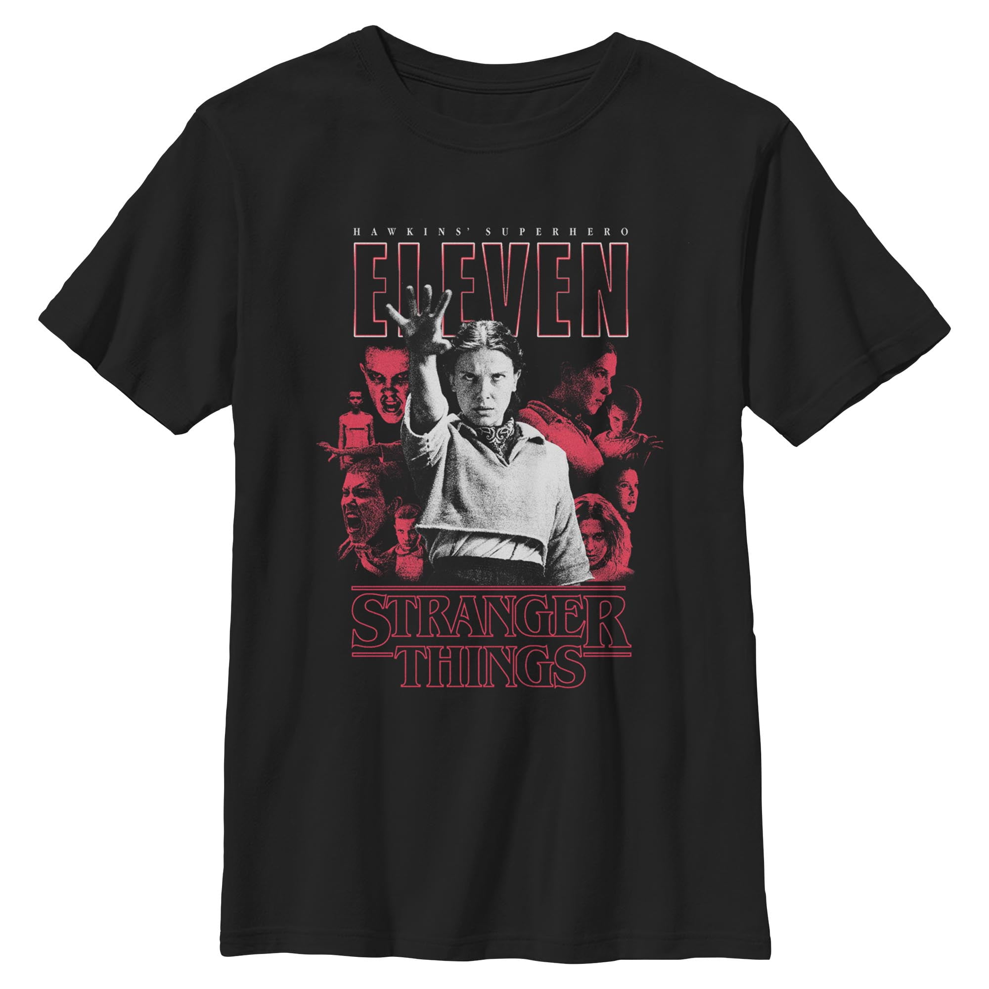 Netflix Boys' Stranger Things Red Eleven Art Collage T Shirt - Walmart.com