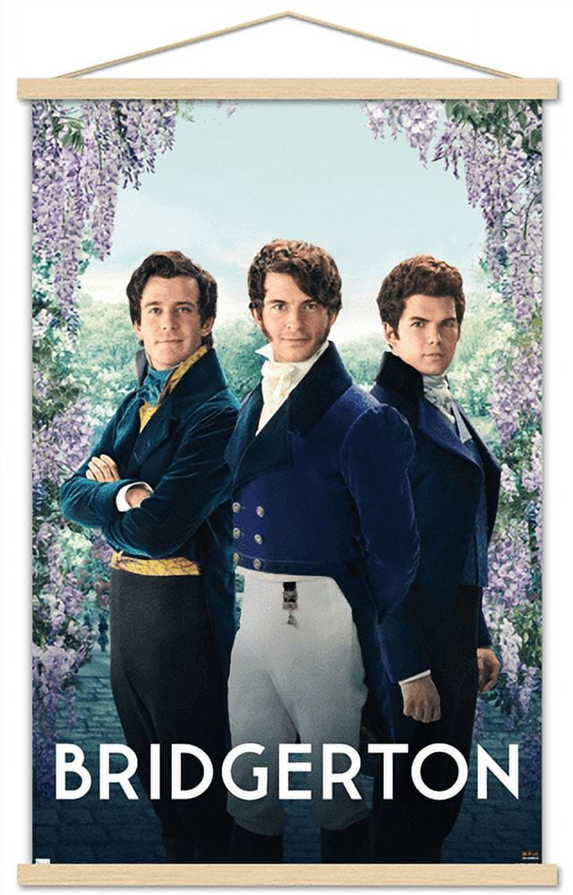 Netflix Bridgerton - Gentlemen Wall Poster with Magnetic Frame, 22.375 ...