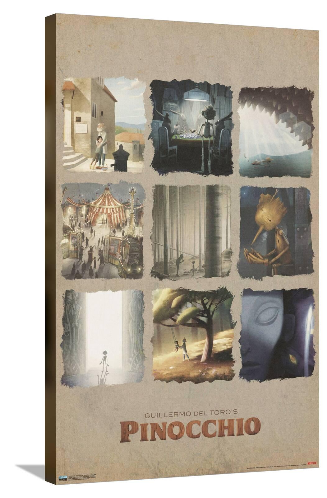 Netflix Guillermo Del Toro's Pinocchio - Grid Canvas Wall Poster, 22. ...
