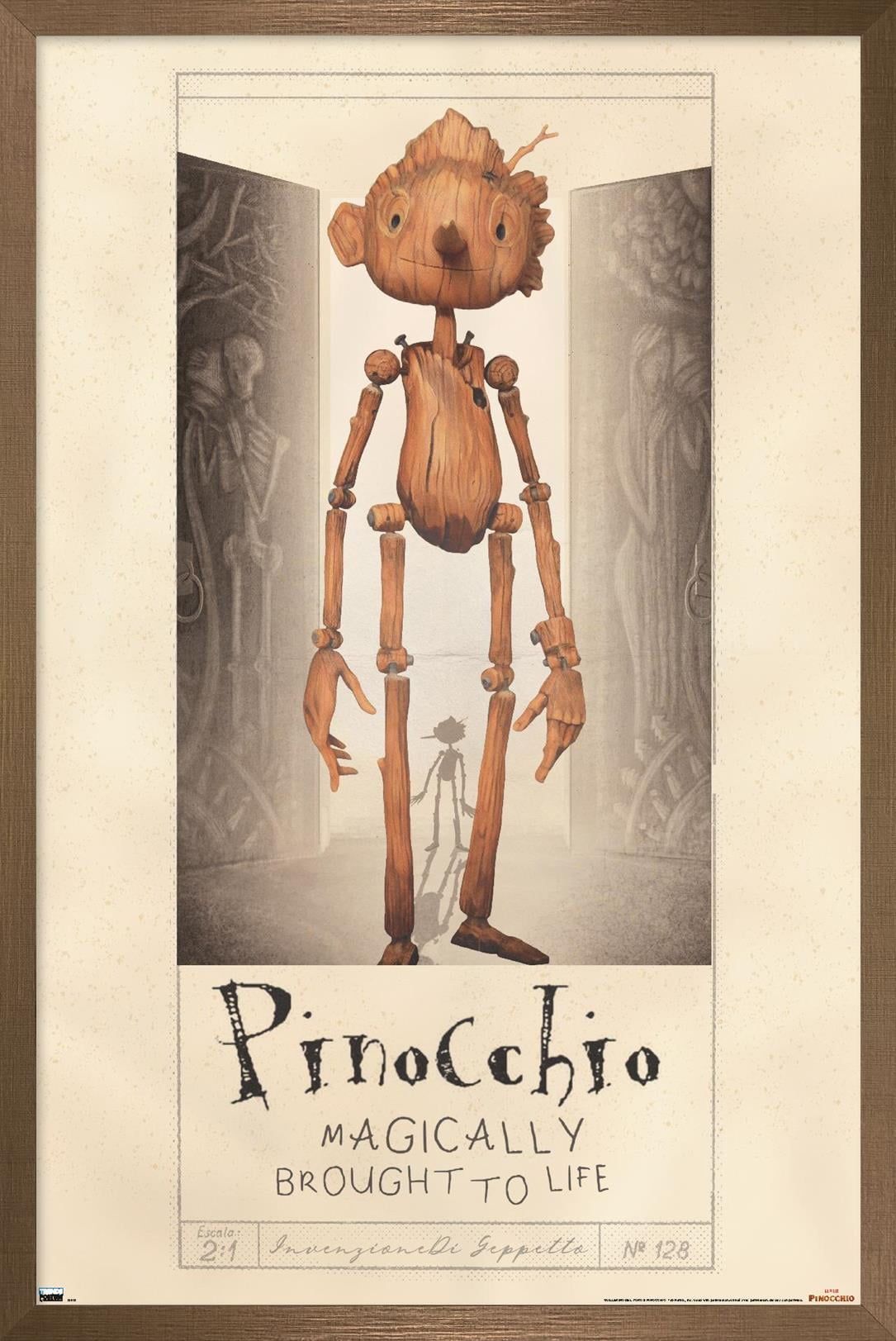 Netflix Guillermo Del Toro's Pinocchio - Pinocchio Wall Poster, 14.725 ...