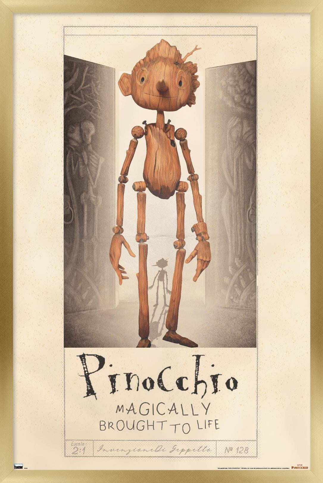 Netflix Guillermo Del Toro's Pinocchio - Pinocchio Wall Poster, 22.375 ...
