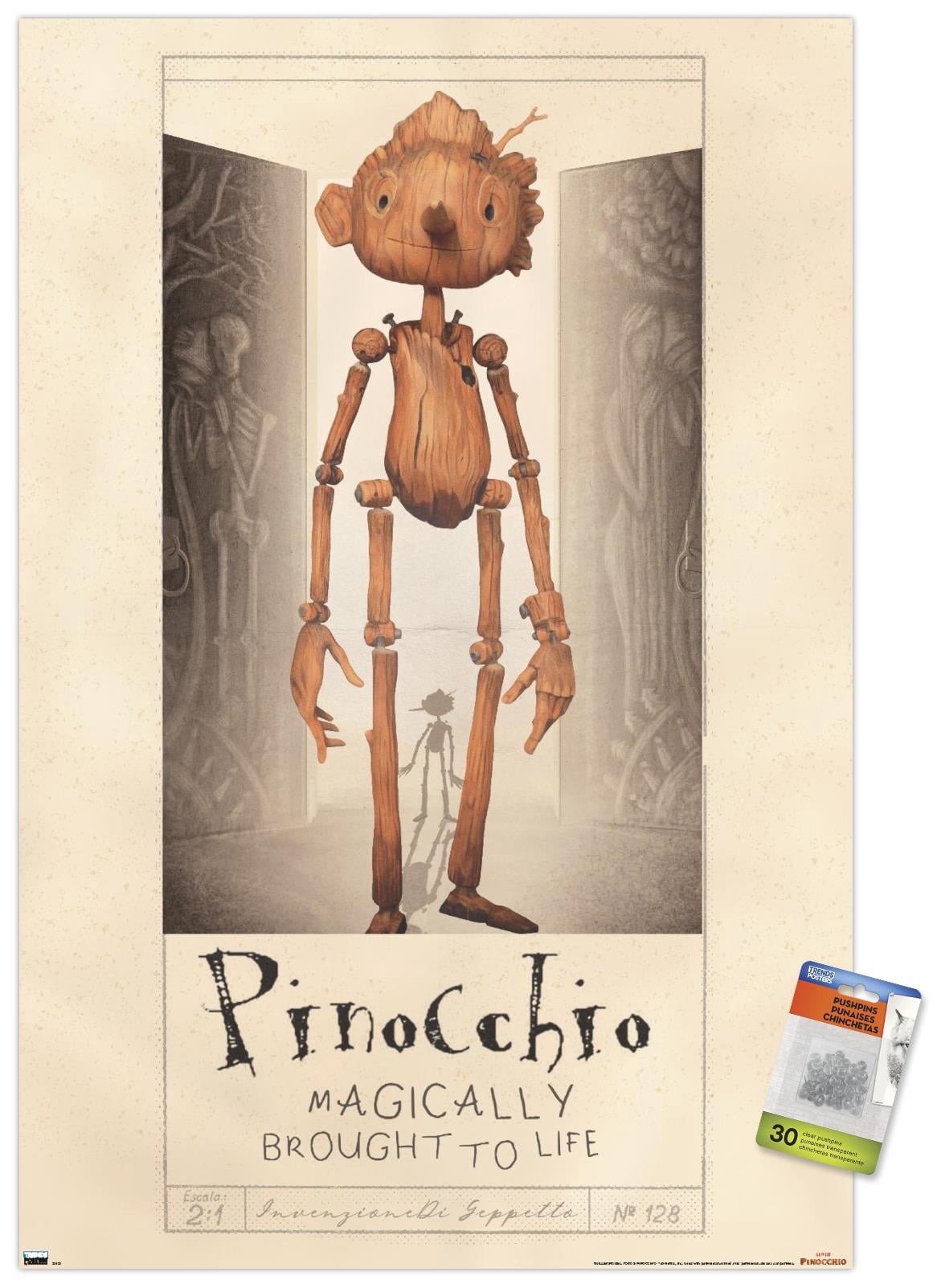 Netflix Guillermo Del Toro's Pinocchio - Pinocchio Wall Poster with ...