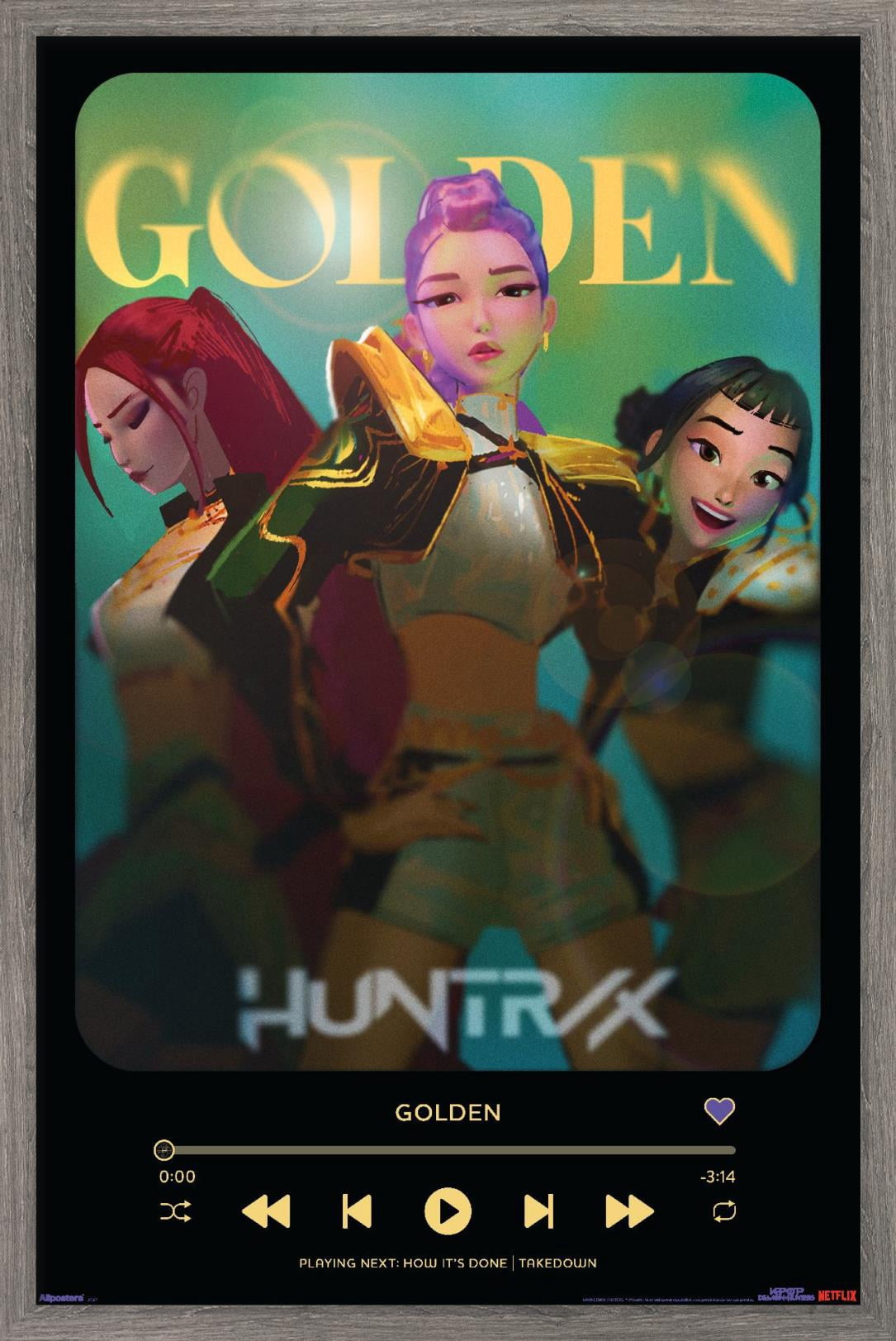 Netflix KPop Demon Hunters (2025) - Golden Playlist Wall Poster, 22.375 ...