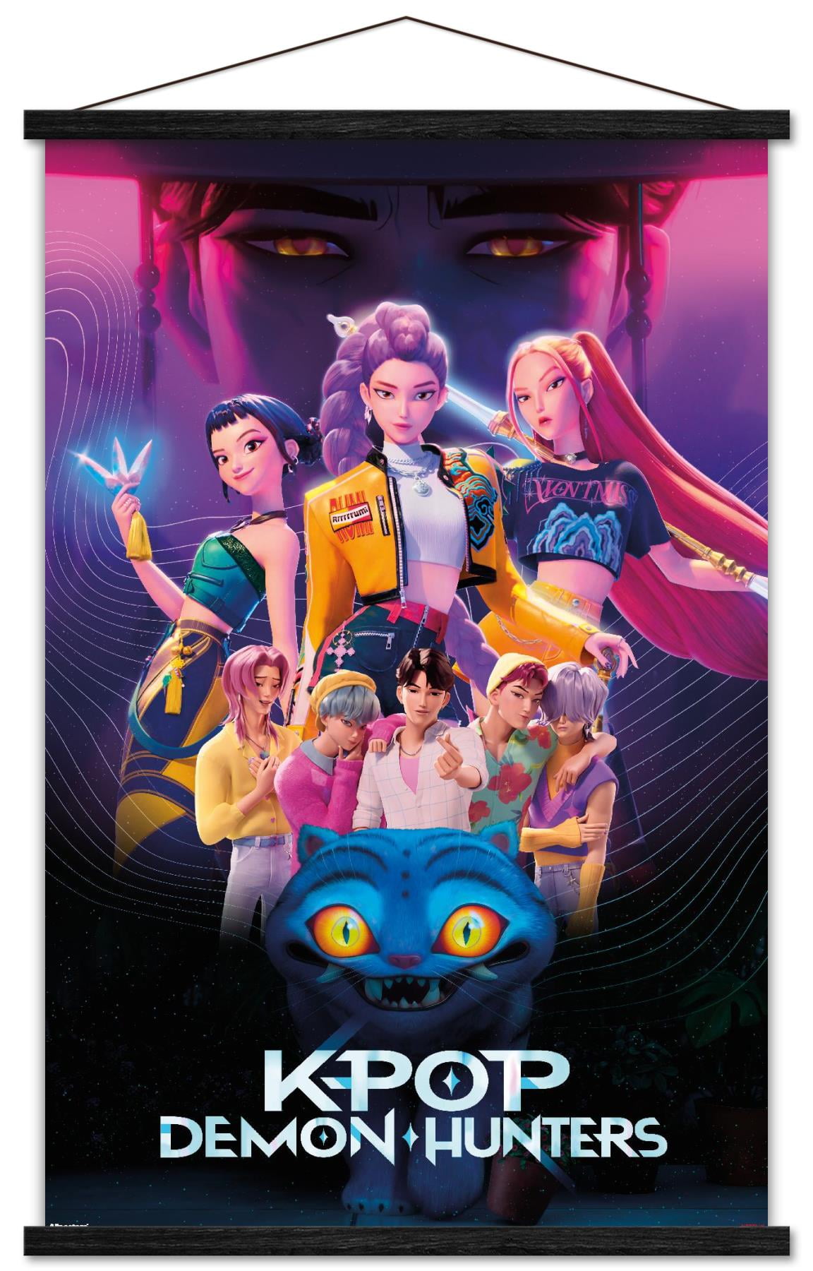 Netflix KPop Demon Hunters (2025) - Group Wall Poster with Magnetic ...