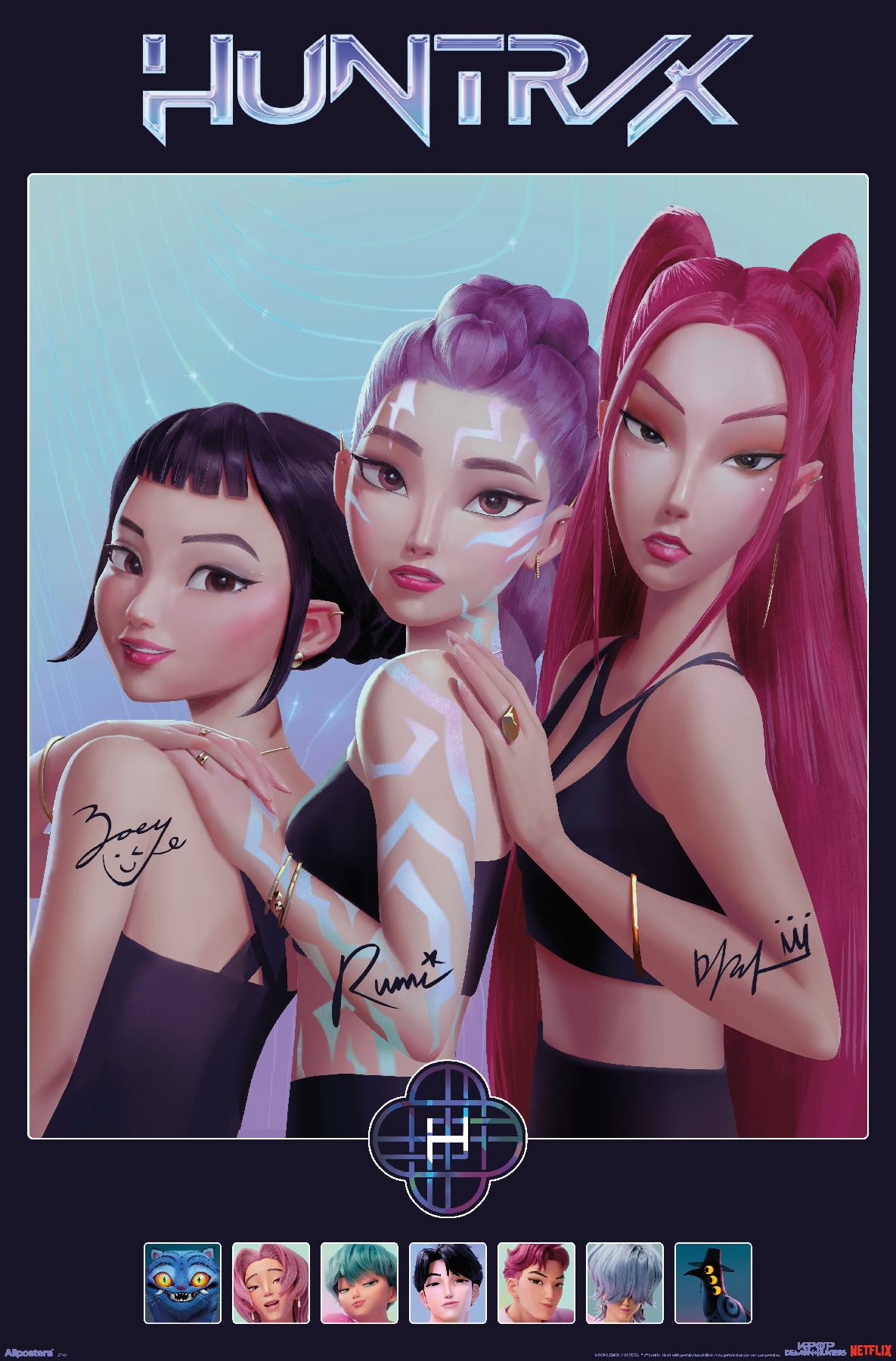 Netflix KPop Demon Hunters (2025) - Huntrix Comeback Group Wall Poster ...