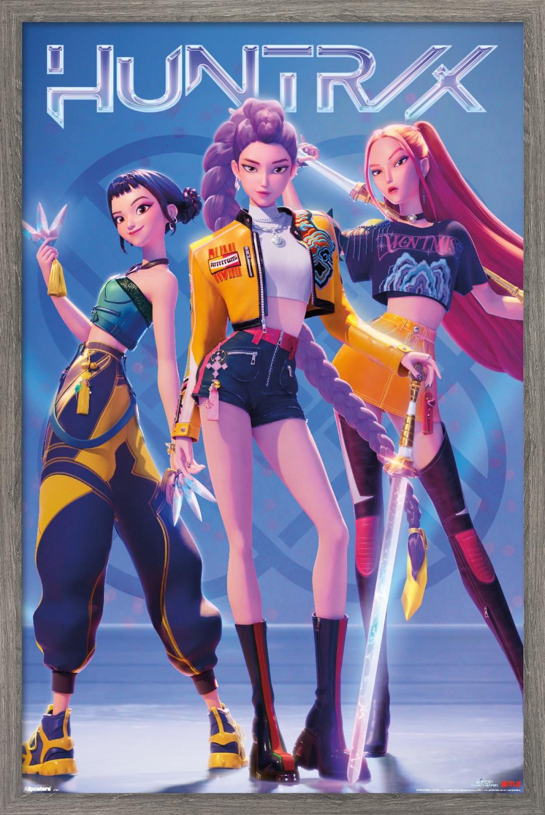 Netflix KPop Demon Hunters (2025) - Huntrix Hero Group Wall Poster, 22. ...