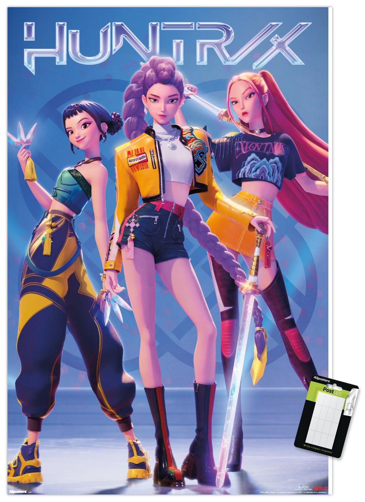 Netflix KPop Demon Hunters (2025) - Huntrix Hero Group Wall Poster, 22. ...