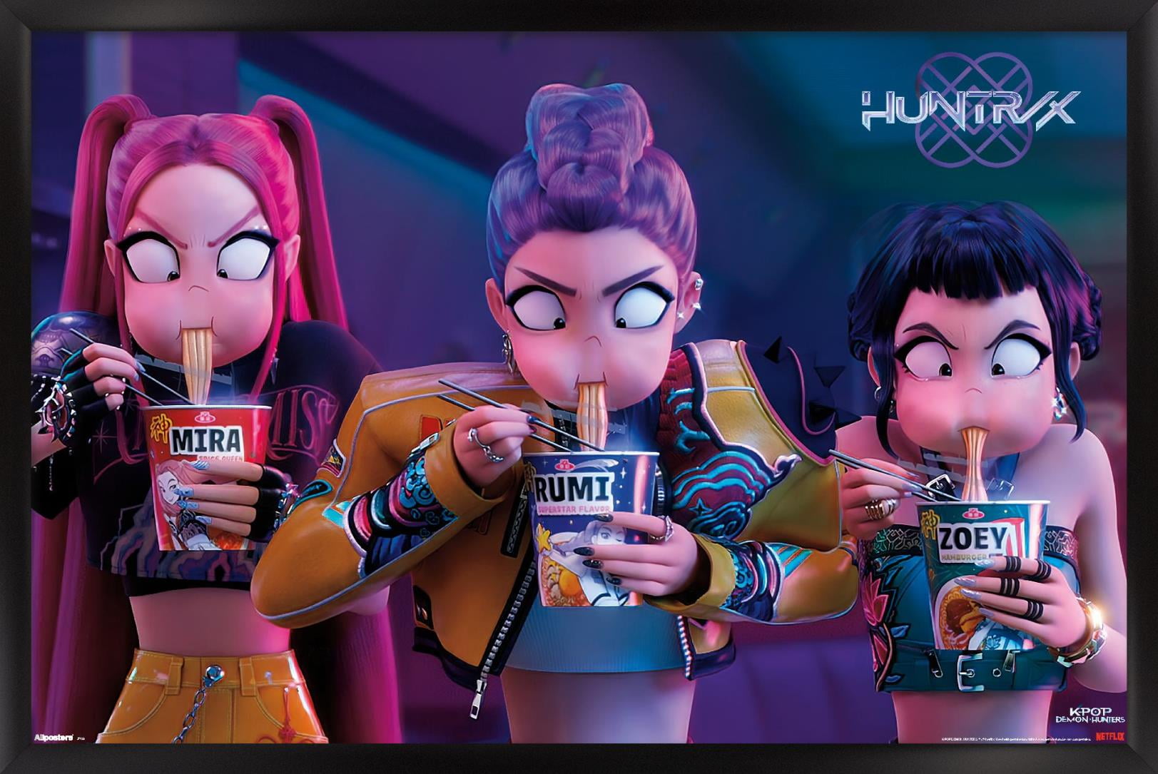 Netflix KPop Demon Hunters (2025) - Huntrix Noodles Wall Poster, 22.375 ...