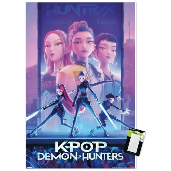Netflix KPop Demon Hunters (2025) - Huntrix Comeback Group Wall Poster ...