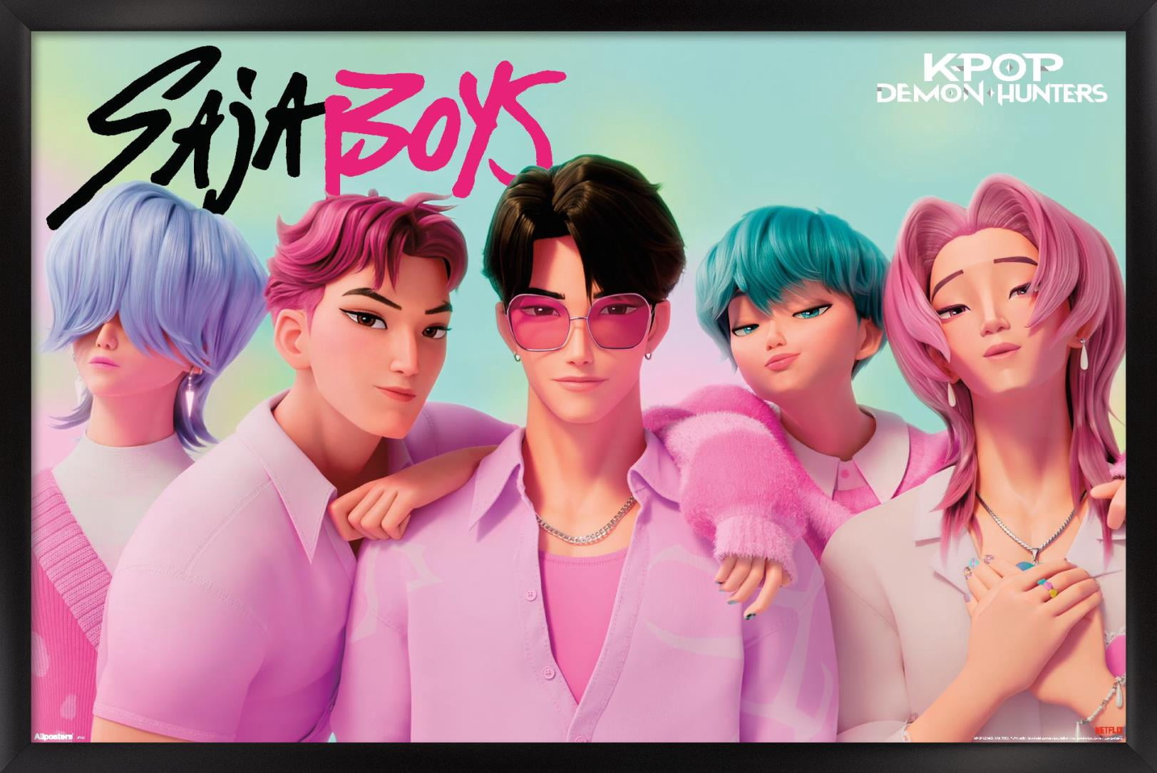 Netflix KPop Demon Hunters (2025) - Saja Boys Wall Poster, 14.725" x 22 ...