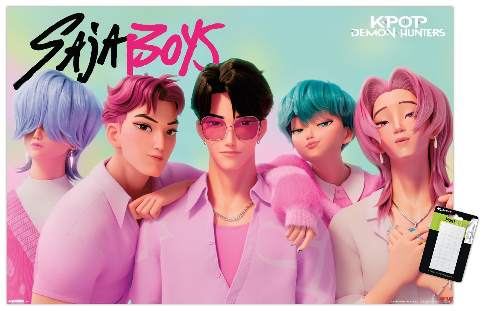 Netflix KPop Demon Hunters (2025) - Saja Boys Wall Poster, 22.375" x 34 ...