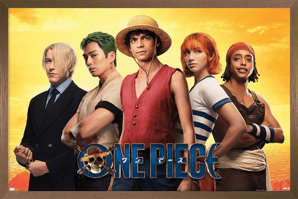 Netflix One Piece - Collage Wall Poster, 14.725" x 22.375" Framed ...