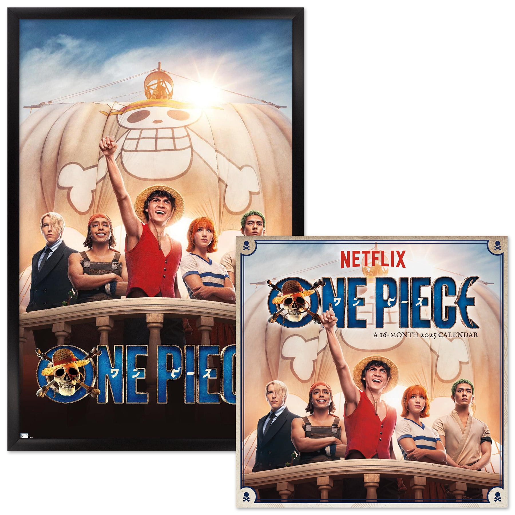 Netflix One Piece Framed Poster and 2025 Calendar - Walmart.com