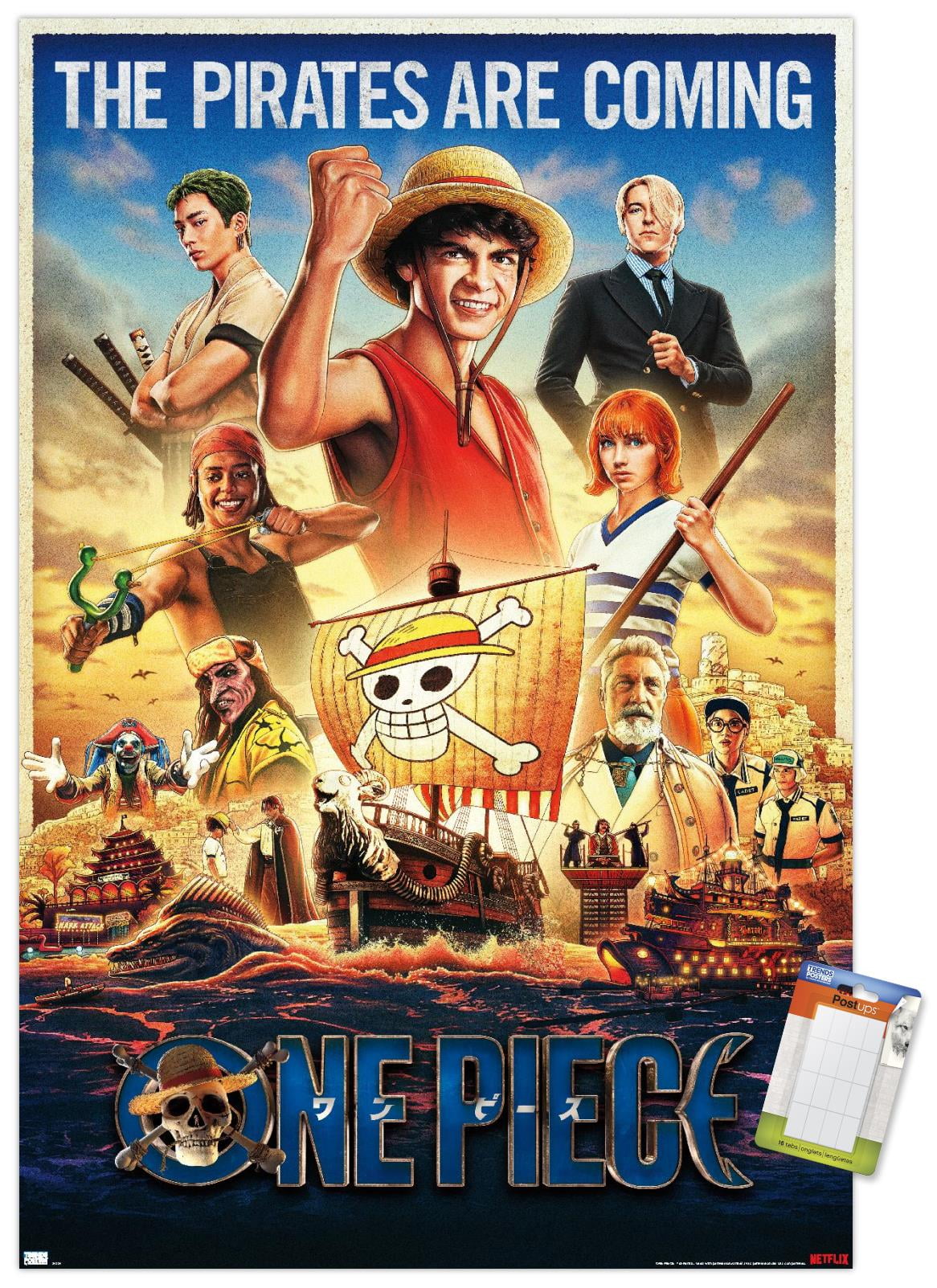 Netflix One Piece - Group One Sheet Wall Poster, 14.725" x 22.375 ...