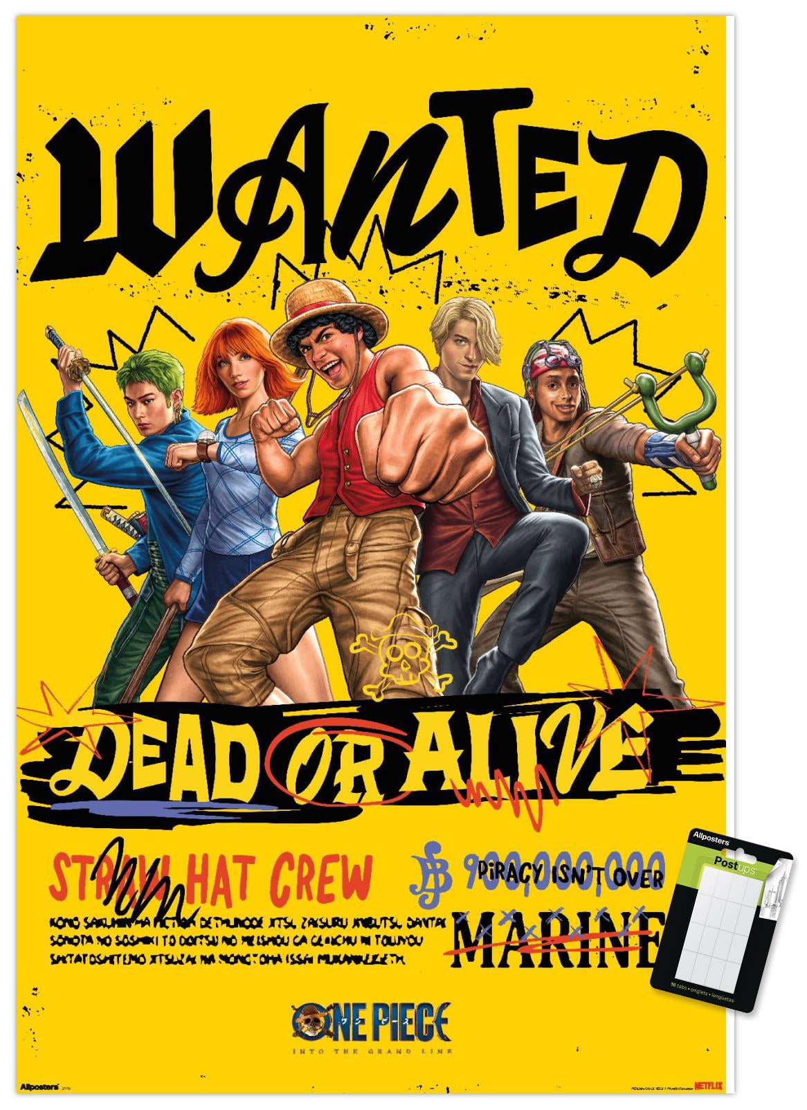 Netflix One Piece: Season 2 (2026) - Straw Hat Crew Wanted Wall Poster ...