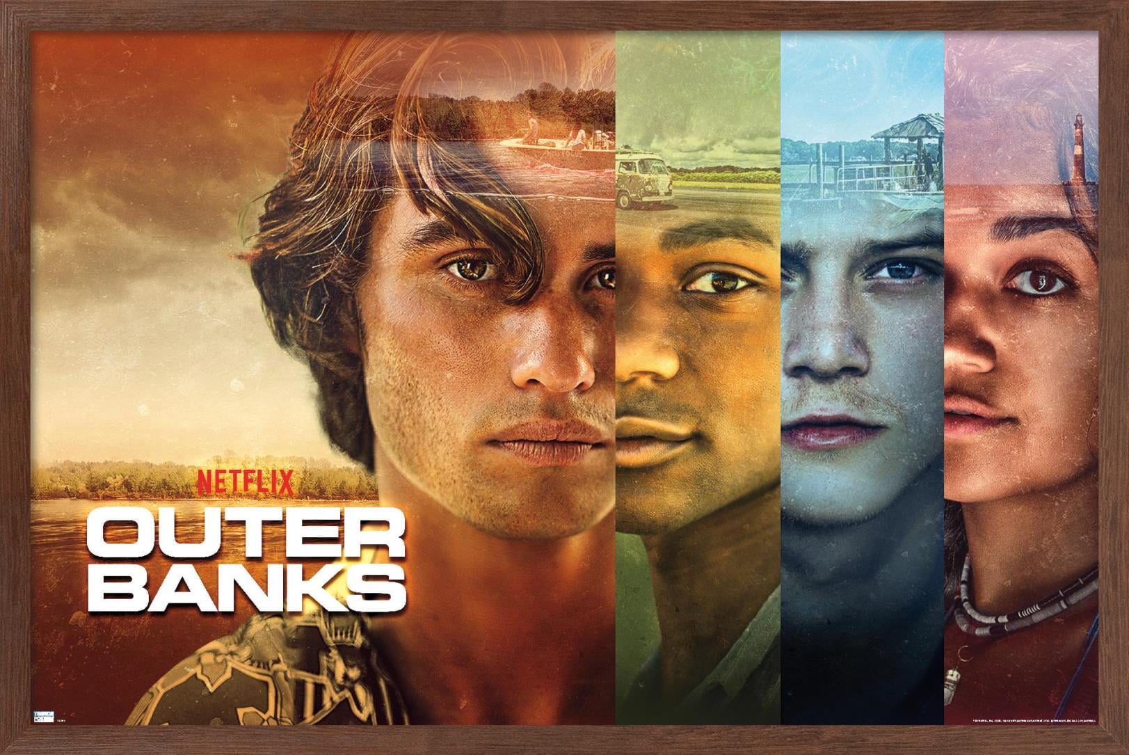Netflix Outer Banks - Faces Wall Poster, 22.375" x 34" Framed - Walmart.com