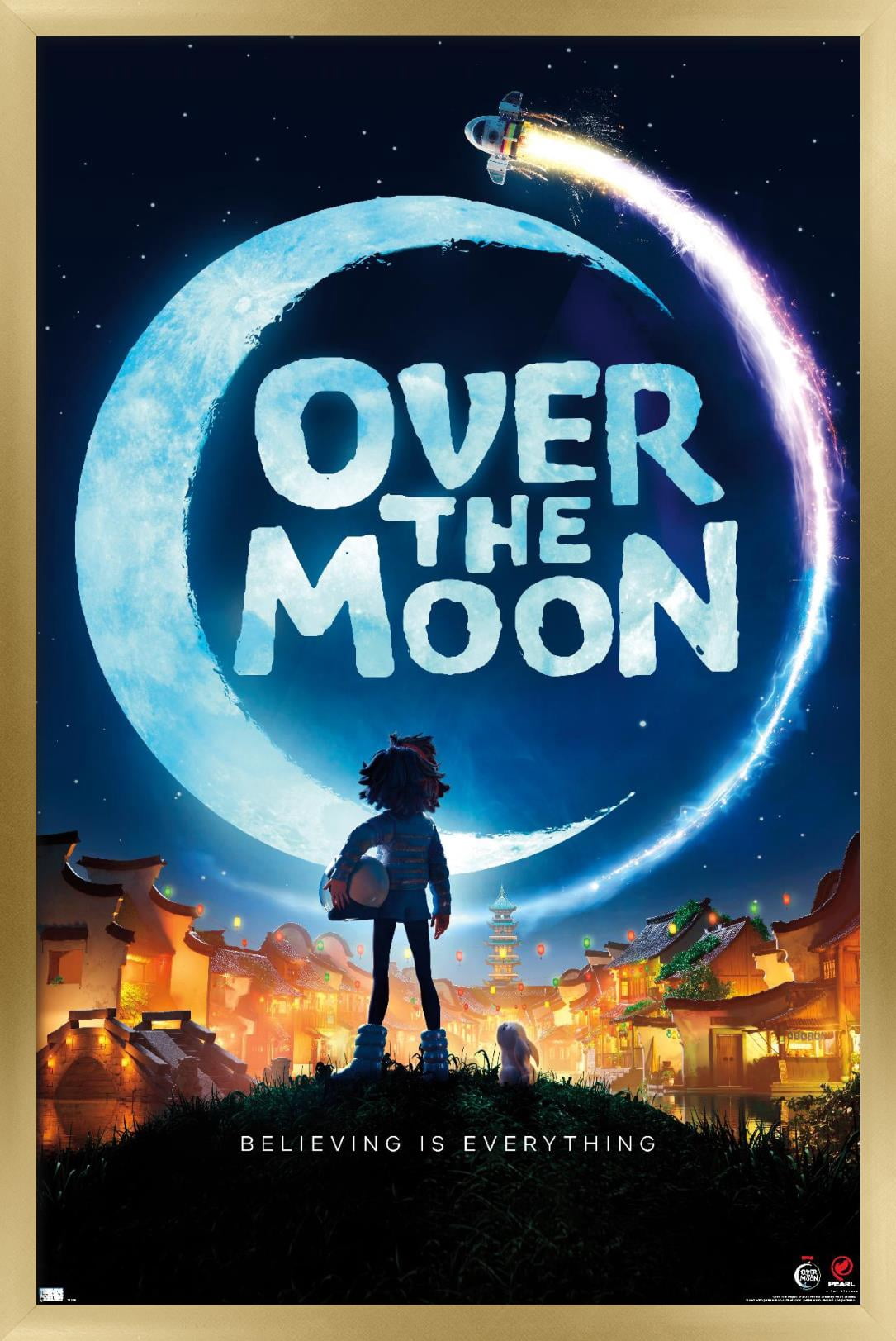 Netflix Over The Moon - CG Wall Poster, 14.725" x 22.375", Framed ...
