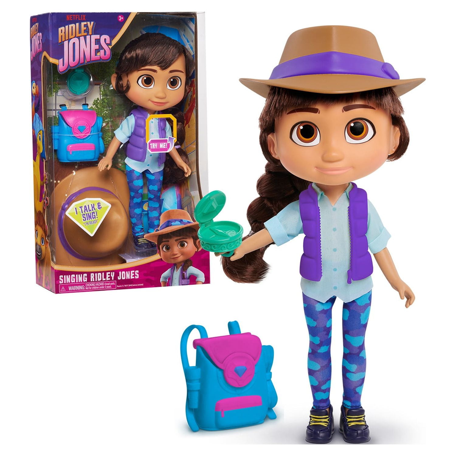 Netflix Singing Ridley Jones Doll, 10-Inch Articulated, Poseable Doll ...
