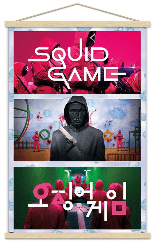Netflix Squid Game - Collage Wall Poster with Magnetic Frame, 22.375" x ...