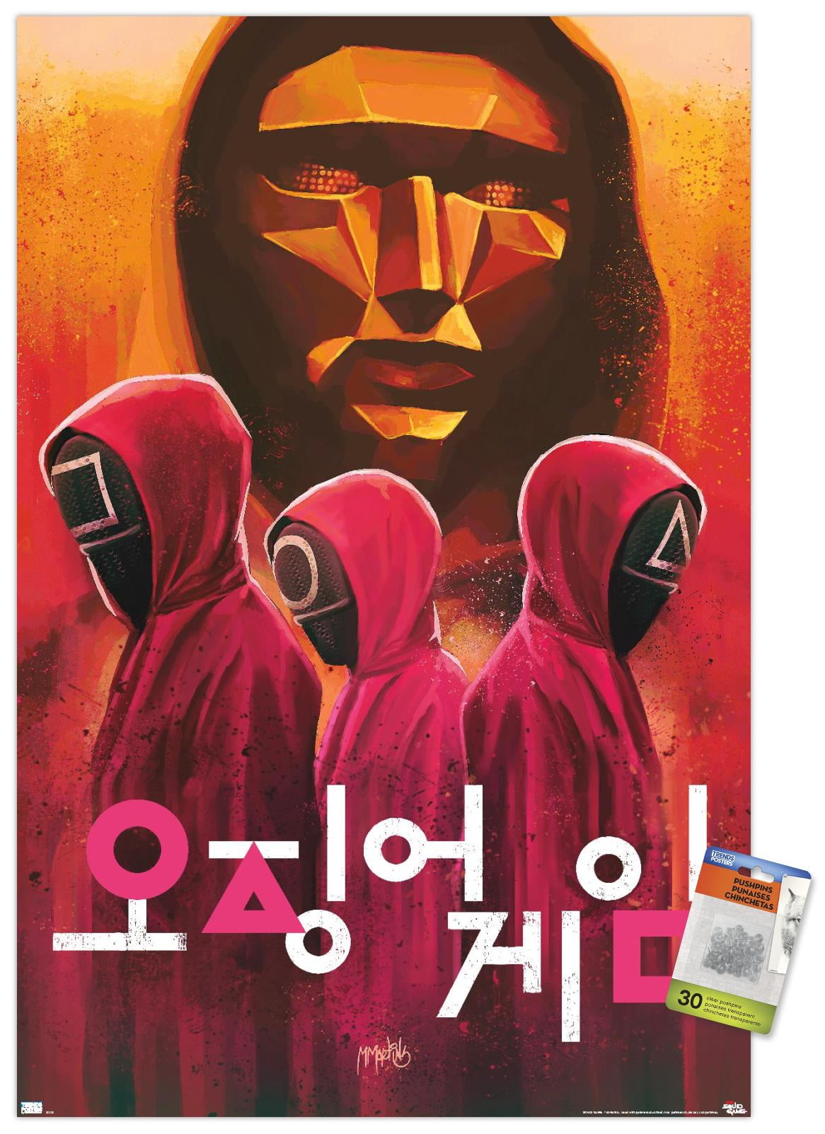 Netflix Squid Game - Evil Group Wall Poster with Pushpins, 22.375" x 34 ...