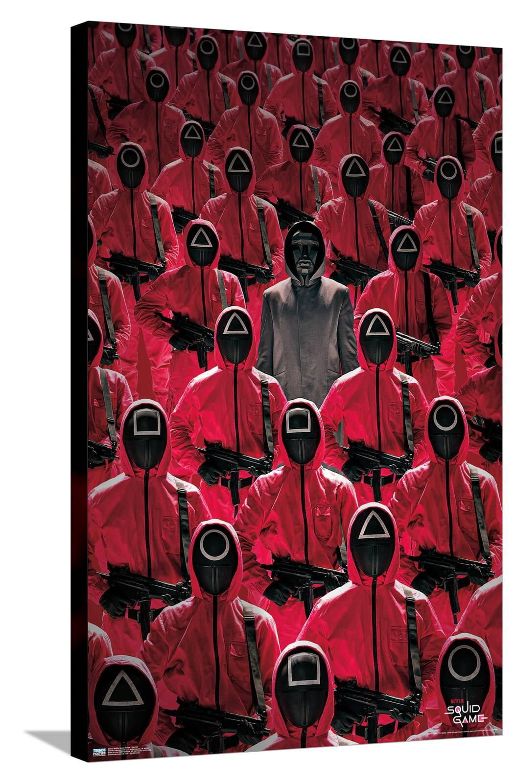 Netflix Squid Game - Key Art Canvas Wall Poster, 22.375" x 34 ...