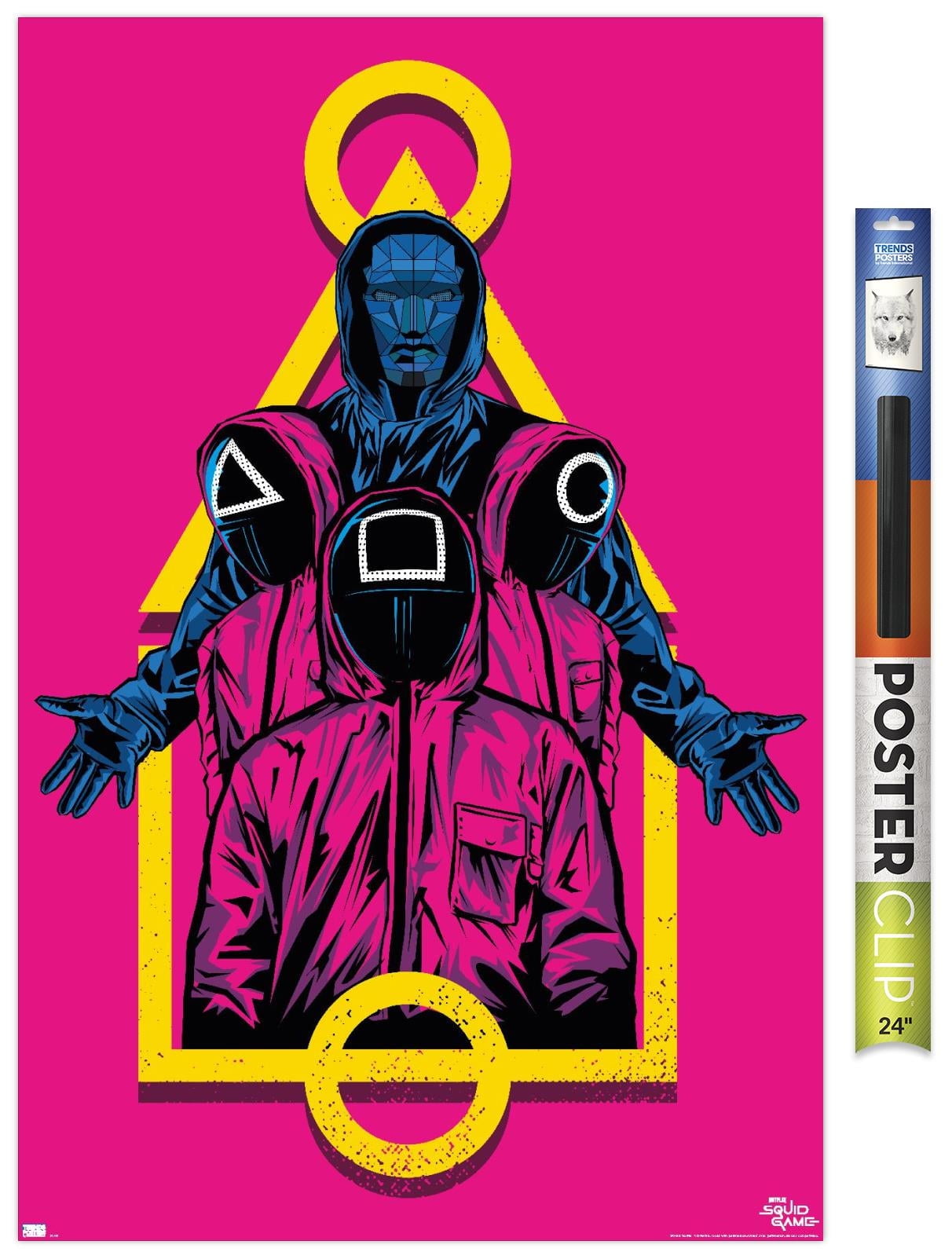 Netflix Squid Game - Masked Men Wall Poster, 22.375" x 34" - Walmart.com