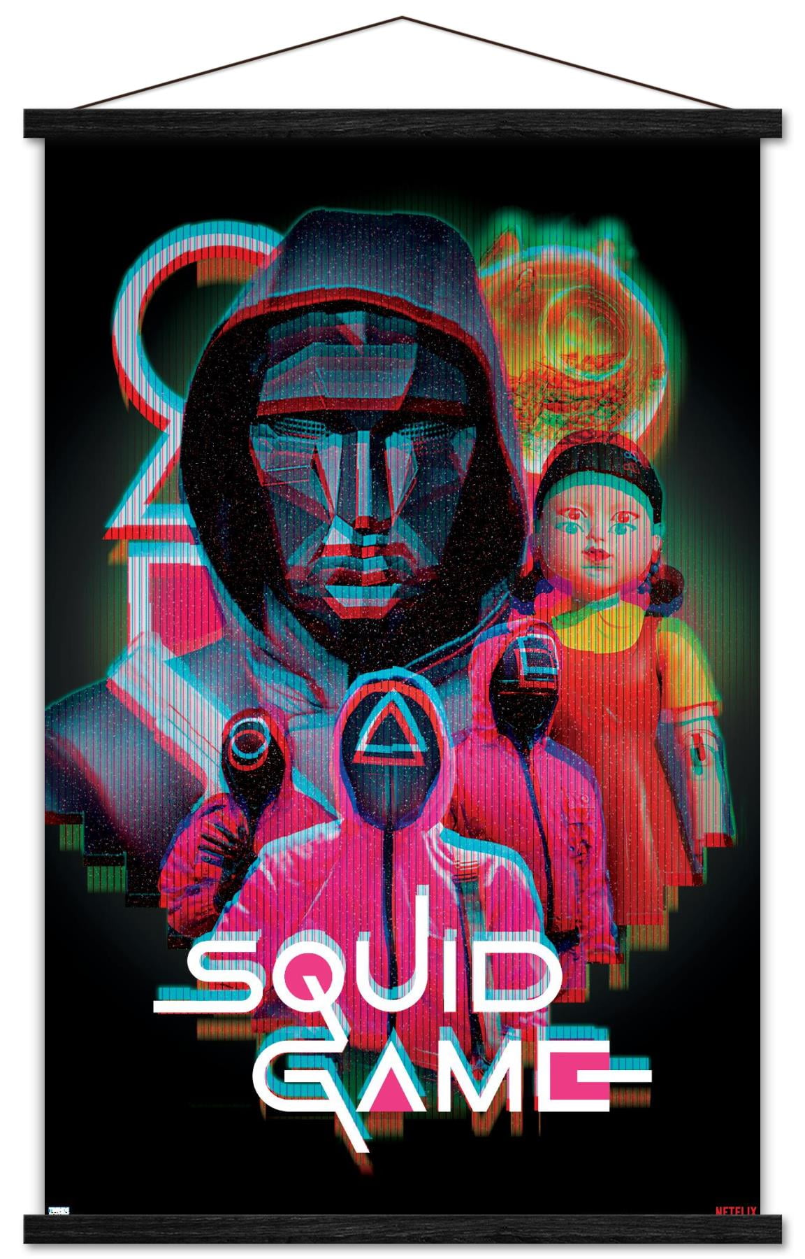 Netflix Squid Game: Season 2 - Group Glitch Wall Poster with Magnetic ...