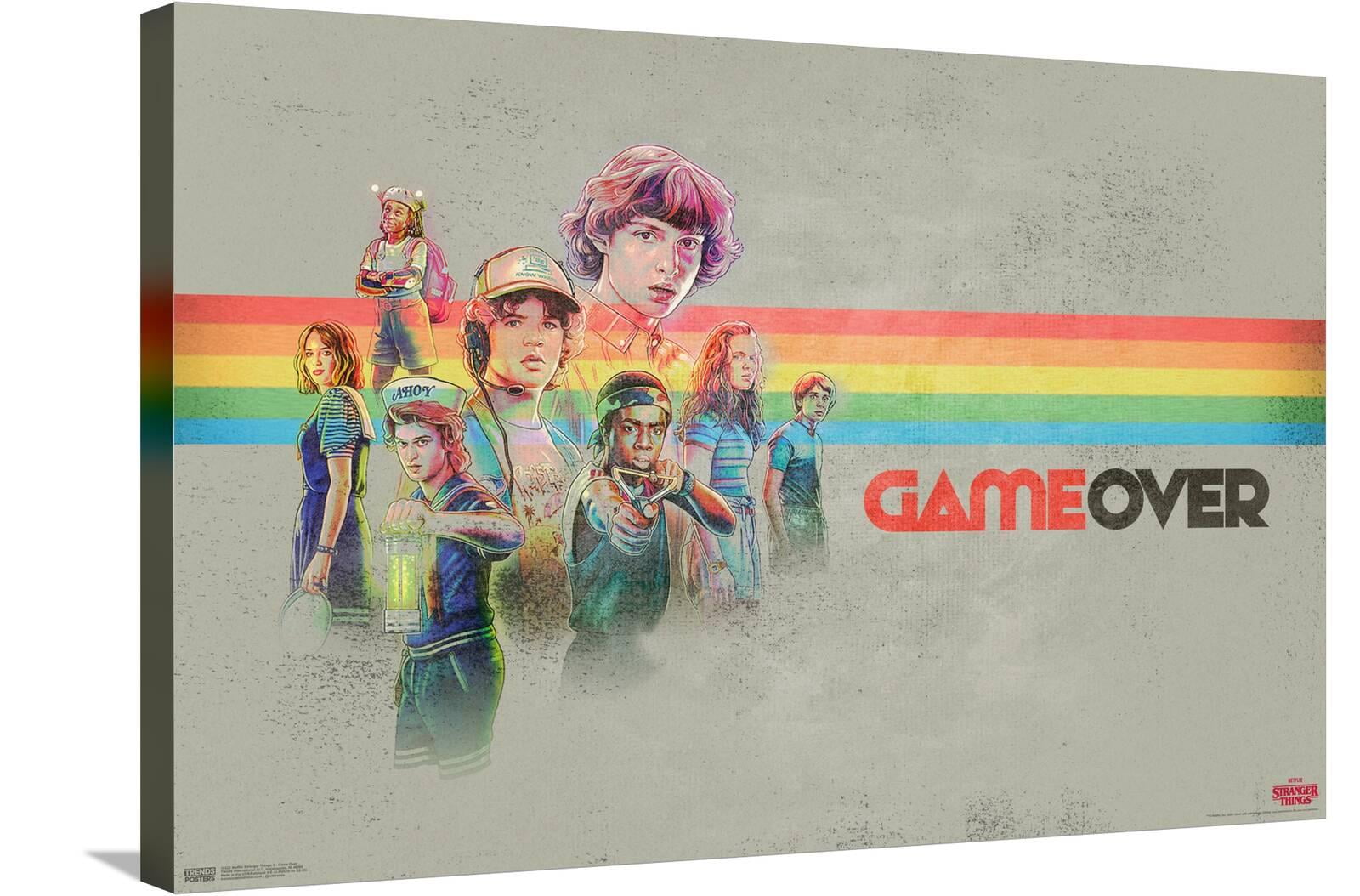 Netflix Stranger Things 3 - Game Over Canvas Wall Poster, 22.375" x 34 ...