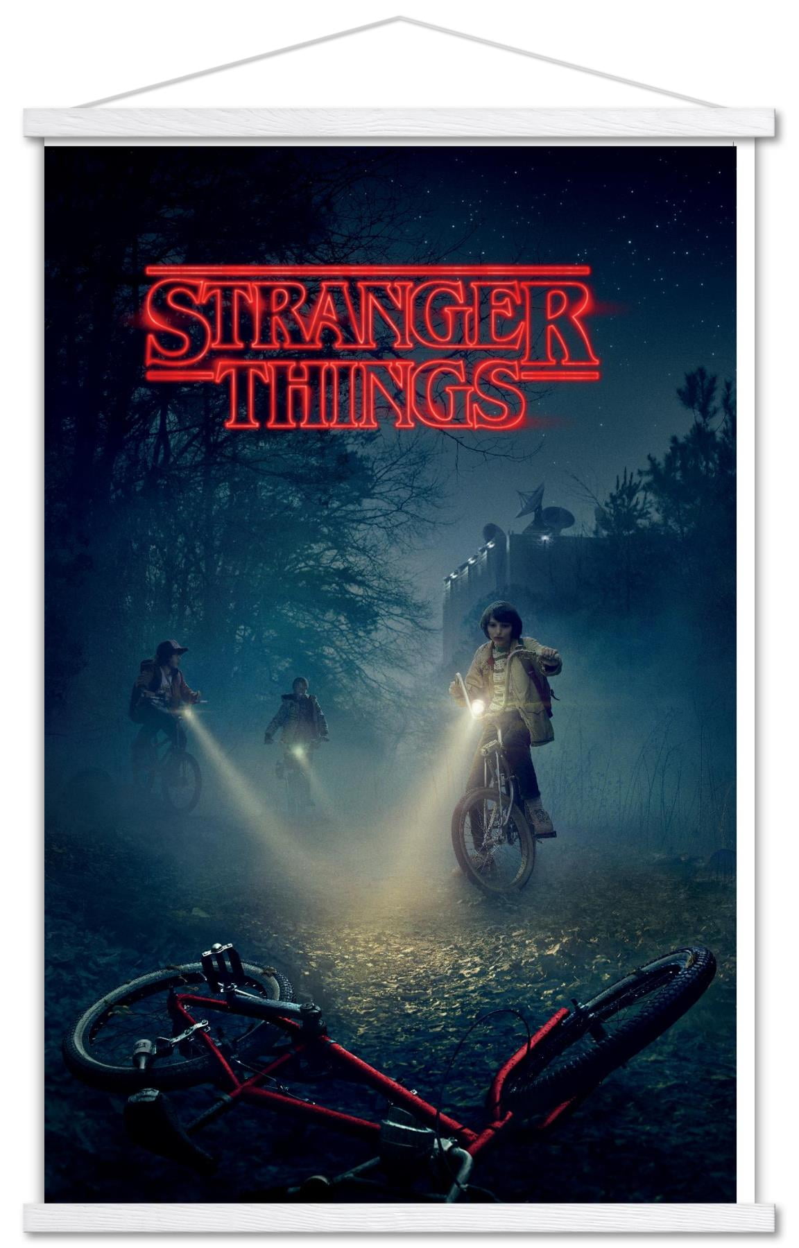 Netflix Stranger Things - Bikes Wall Poster with Magnetic Frame, 22.375 ...