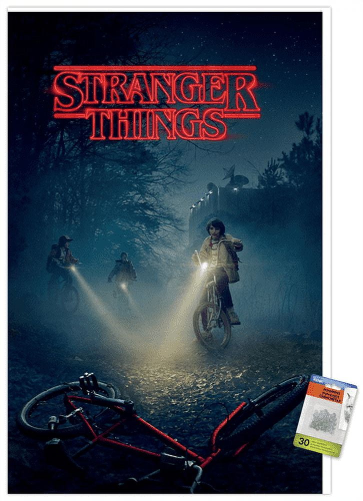 Netflix Stranger Things - Bikes Wall Poster with Push Pins, 22.375" x ...