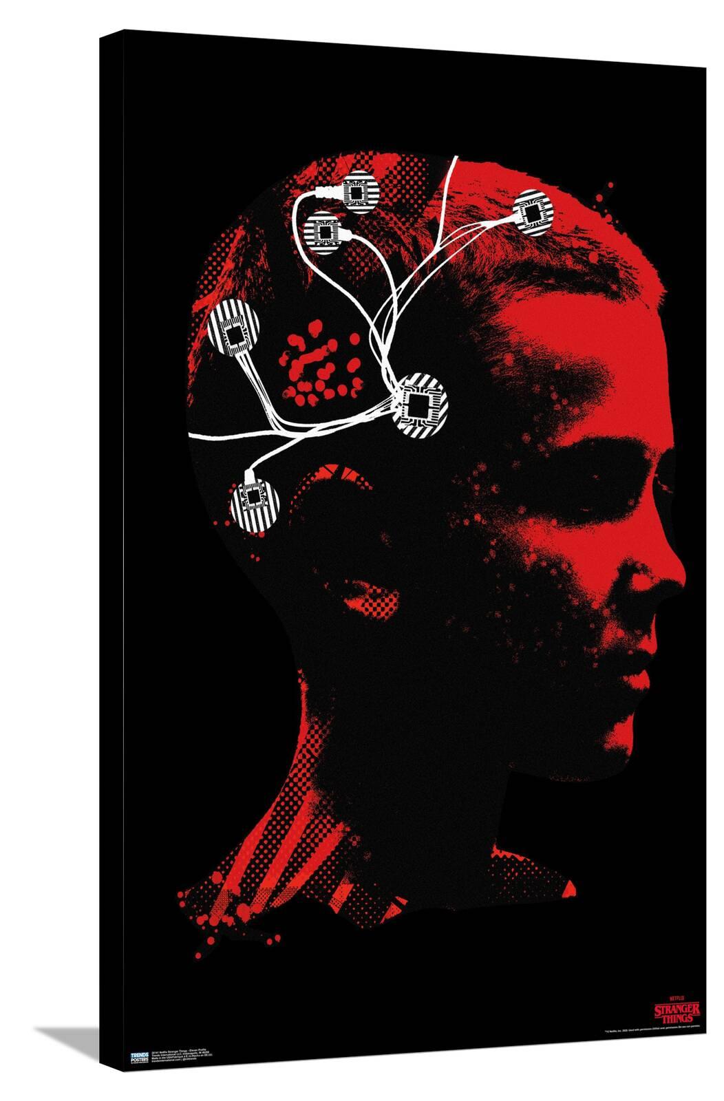 Netflix Stranger Things - Eleven Profile Canvas Wall Poster, 22.375" x ...