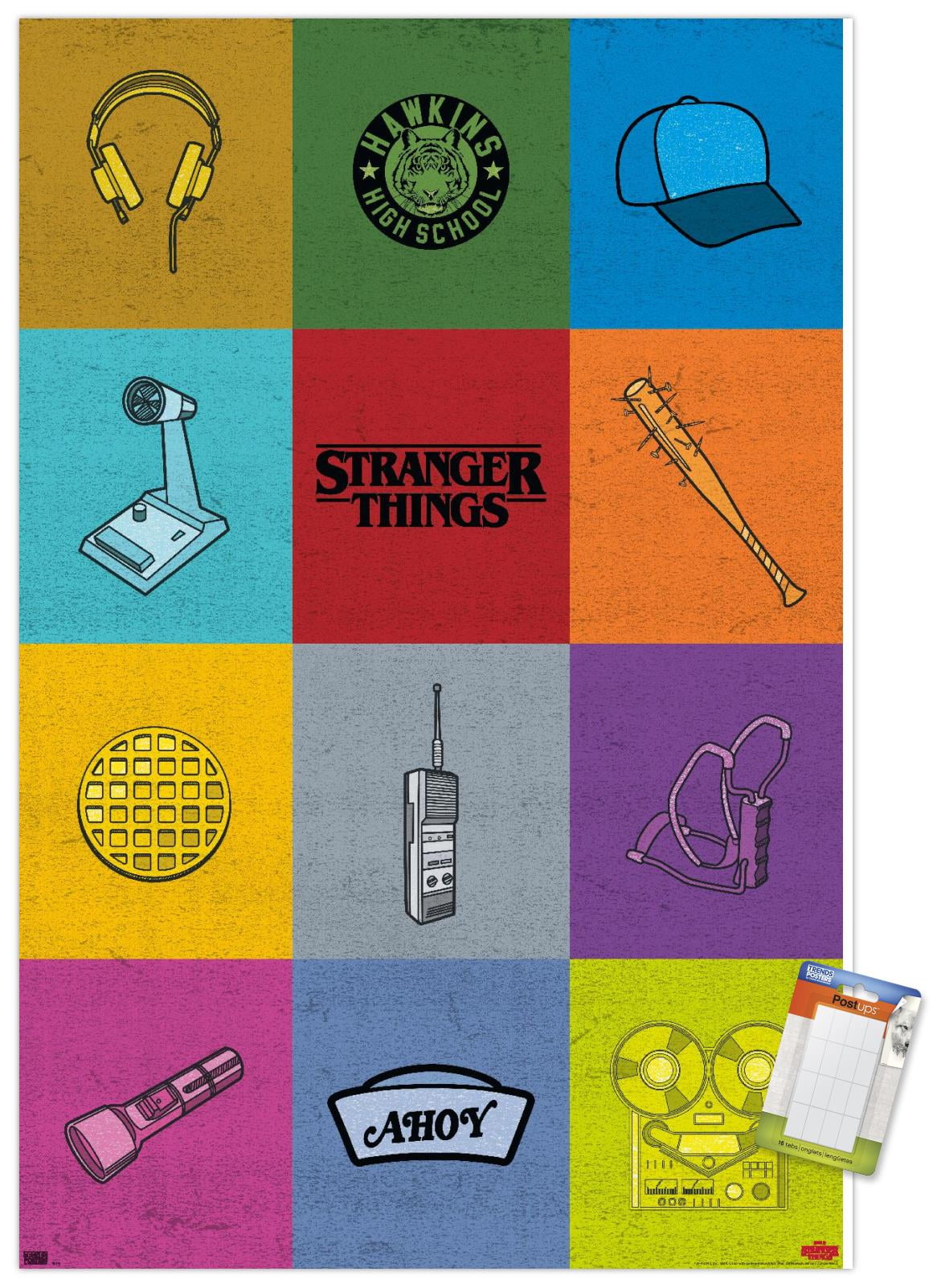 Netflix Stranger Things - Minimalist Icons Wall Poster, 22.375" x 34 ...