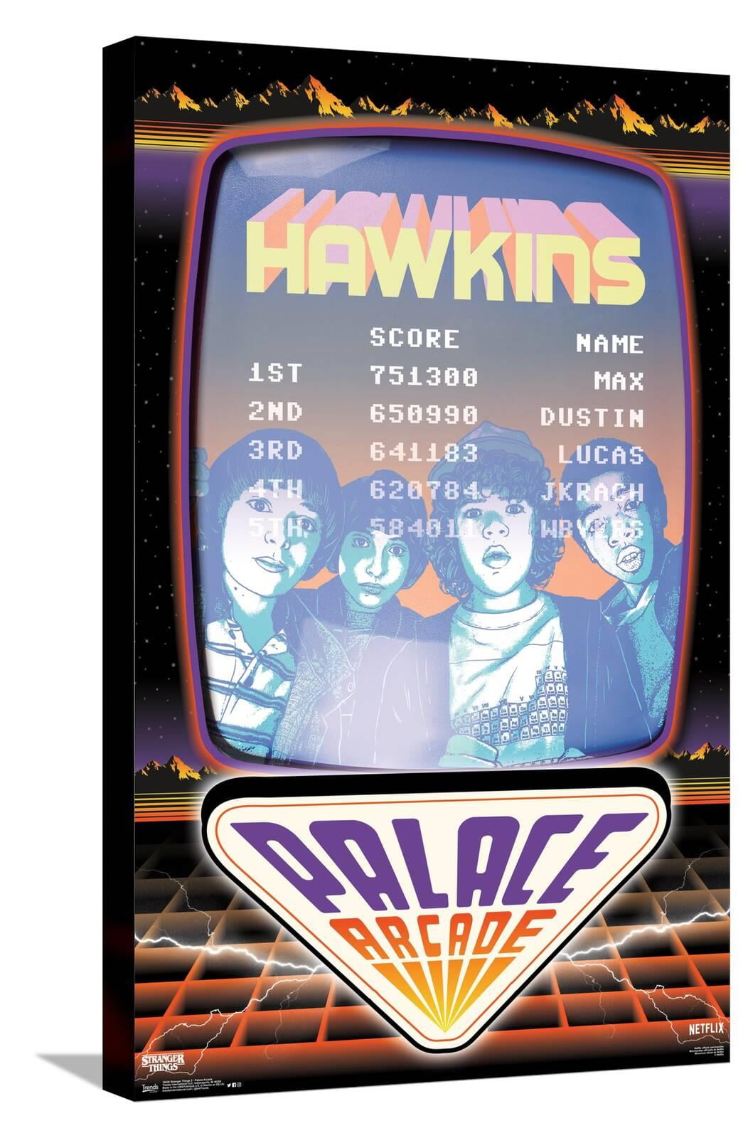 Netflix Stranger Things: Season 2 - Palace Arcade Canvas Wall Poster ...