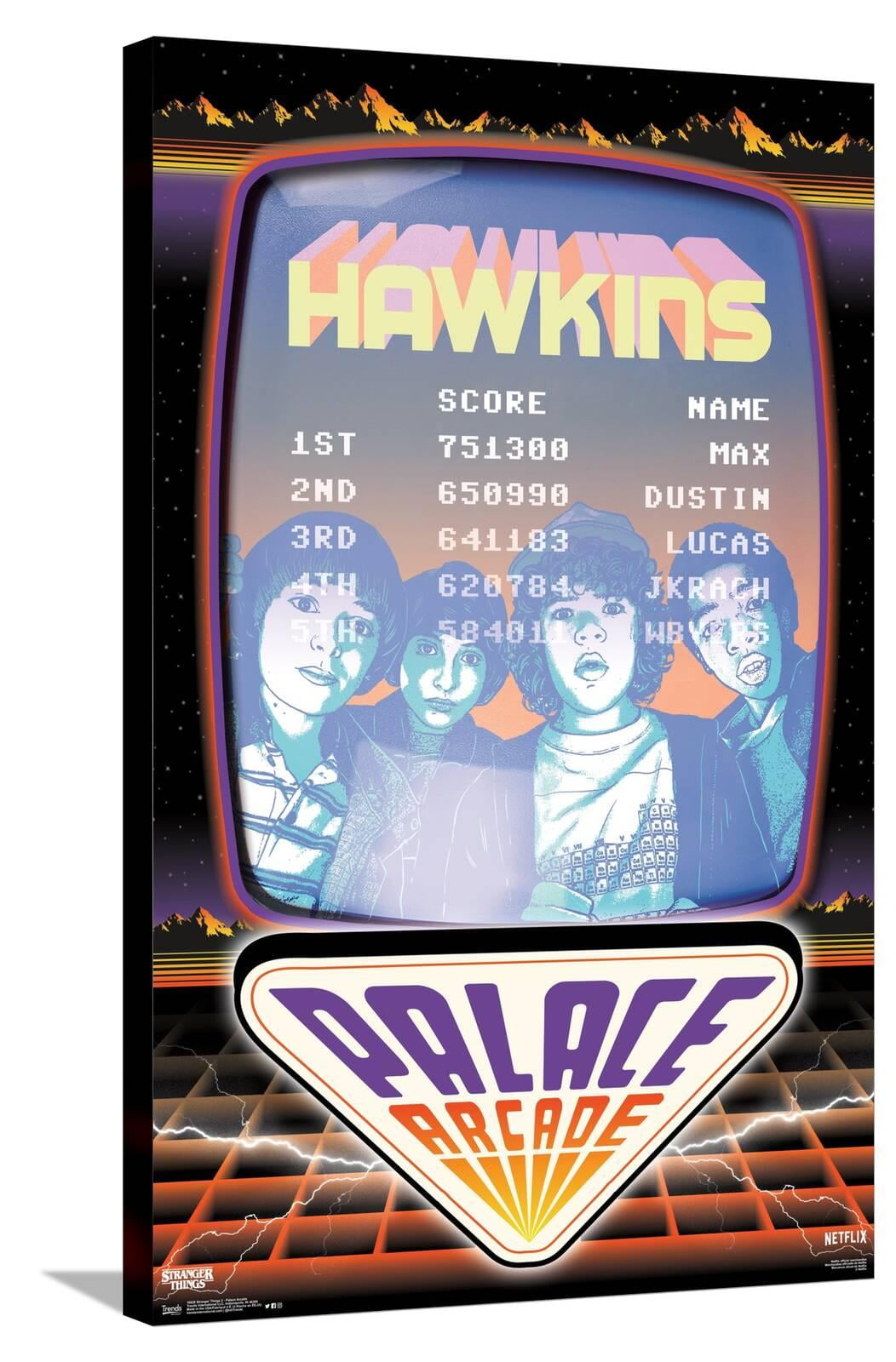 Netflix Stranger Things: Season 2 - Palace Arcade Canvas Wall Poster ...