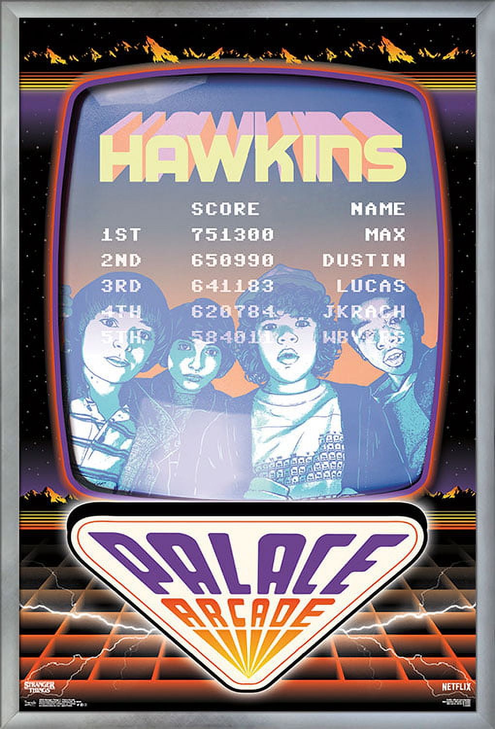 Netflix Stranger Things: Season 2 - Palace Arcade Wall Poster, 22.375 ...
