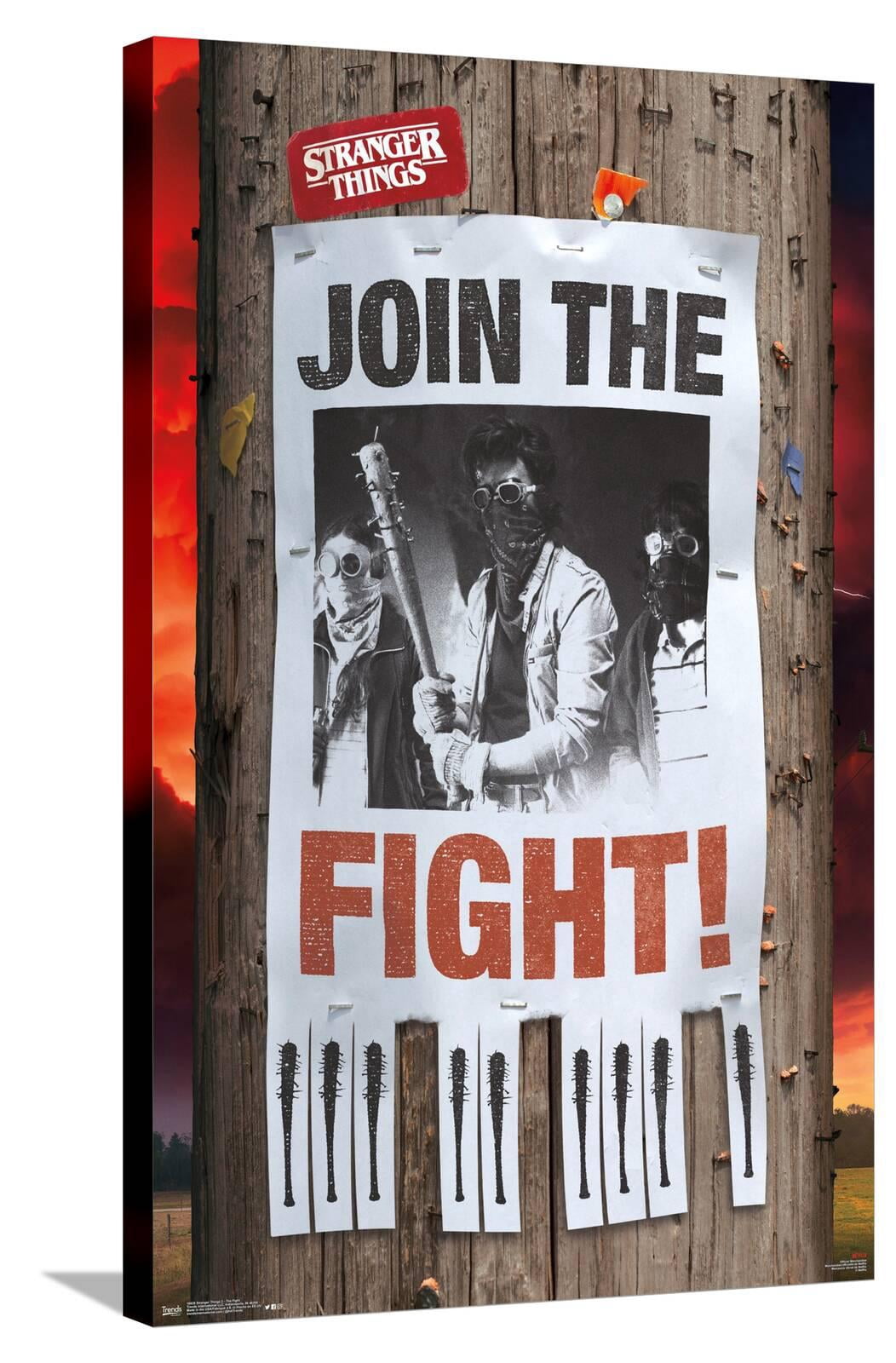 Netflix Stranger Things: Season 2 - The Fight Canvas Wall Poster, 22. ...