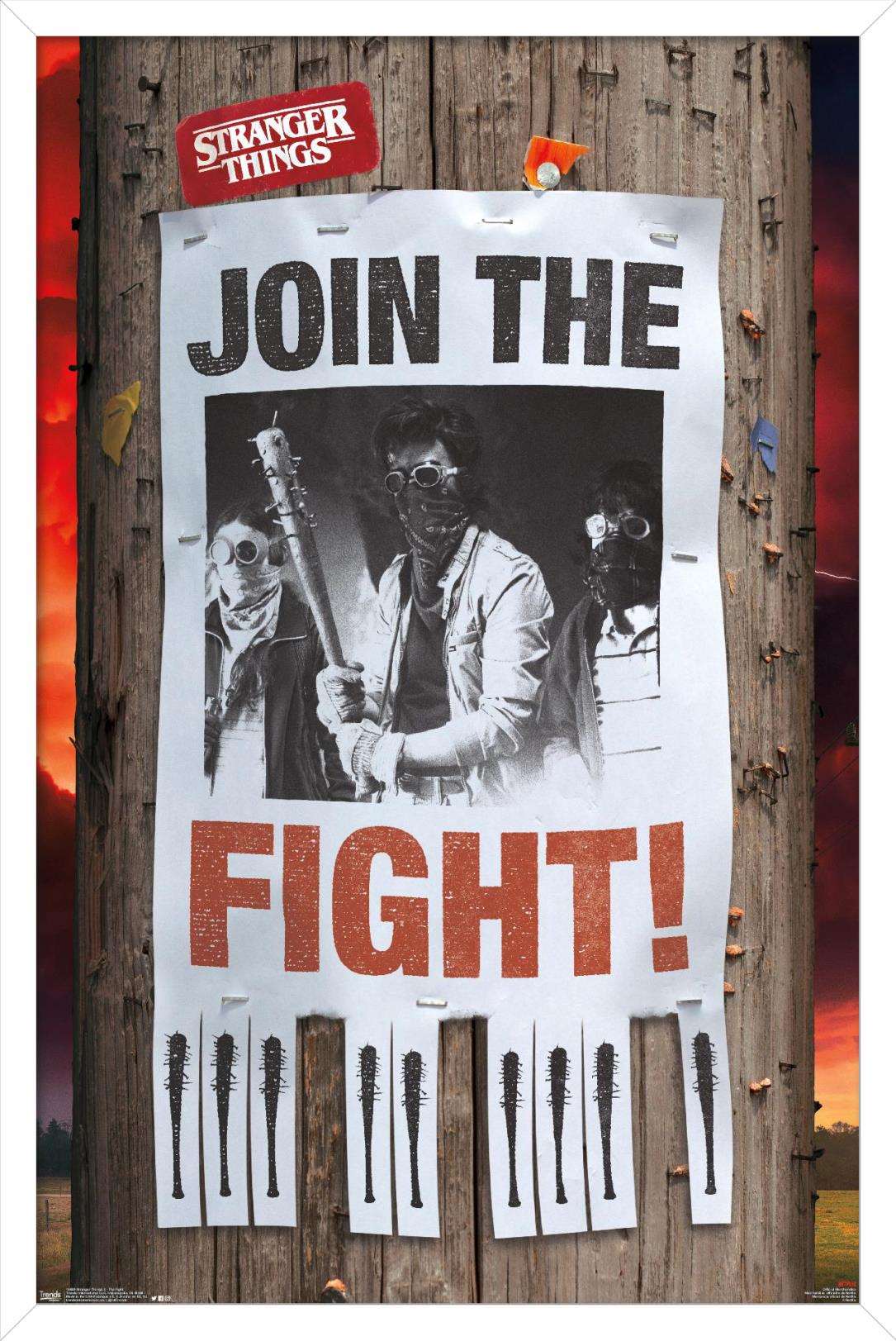 Netflix Stranger Things: Season 2 - The Fight Wall Poster, 14.725" x 22 ...