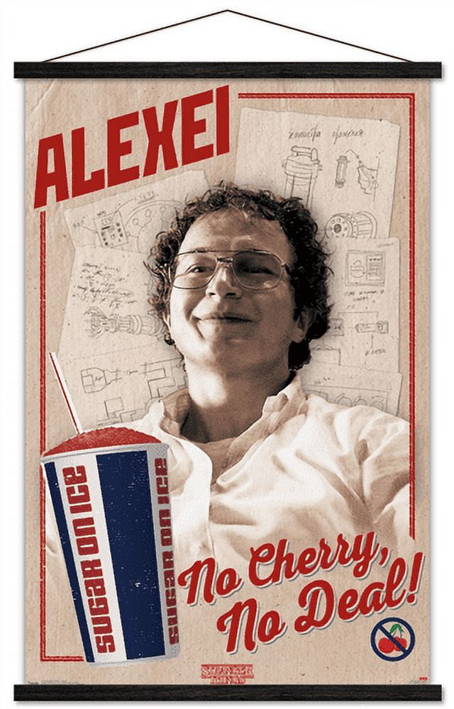 Netflix Stranger Things: Season 3 - Alexei Wall Poster with Wooden ...