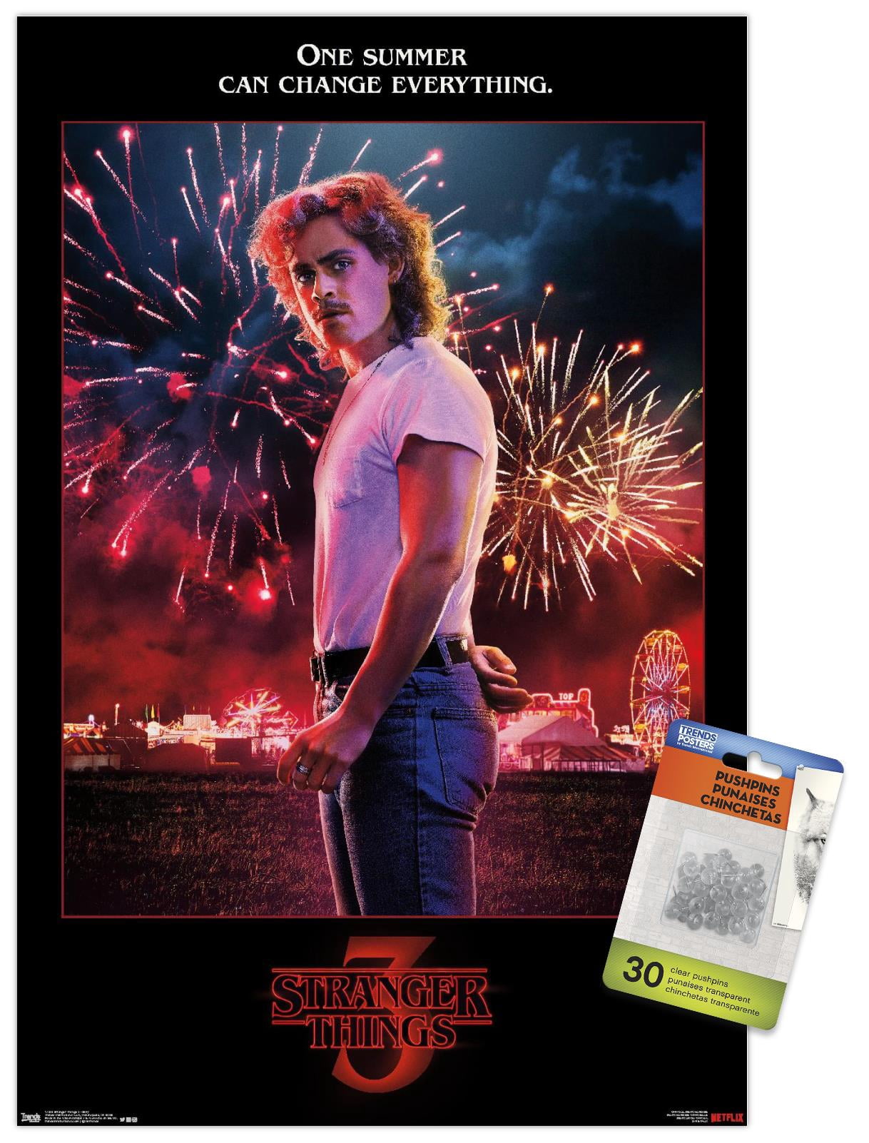 Netflix Stranger Things: Season 3 - Billy Wall Poster with Push Pins ...