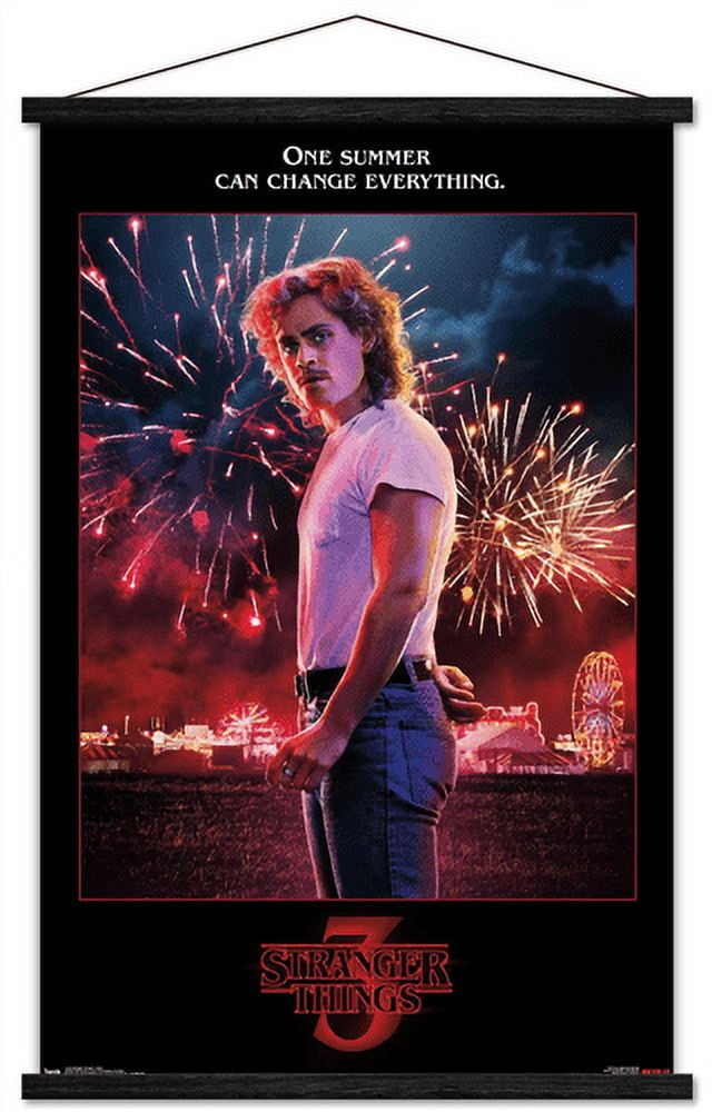 Netflix Stranger Things: Season 3 - Billy Wall Poster with Wooden ...