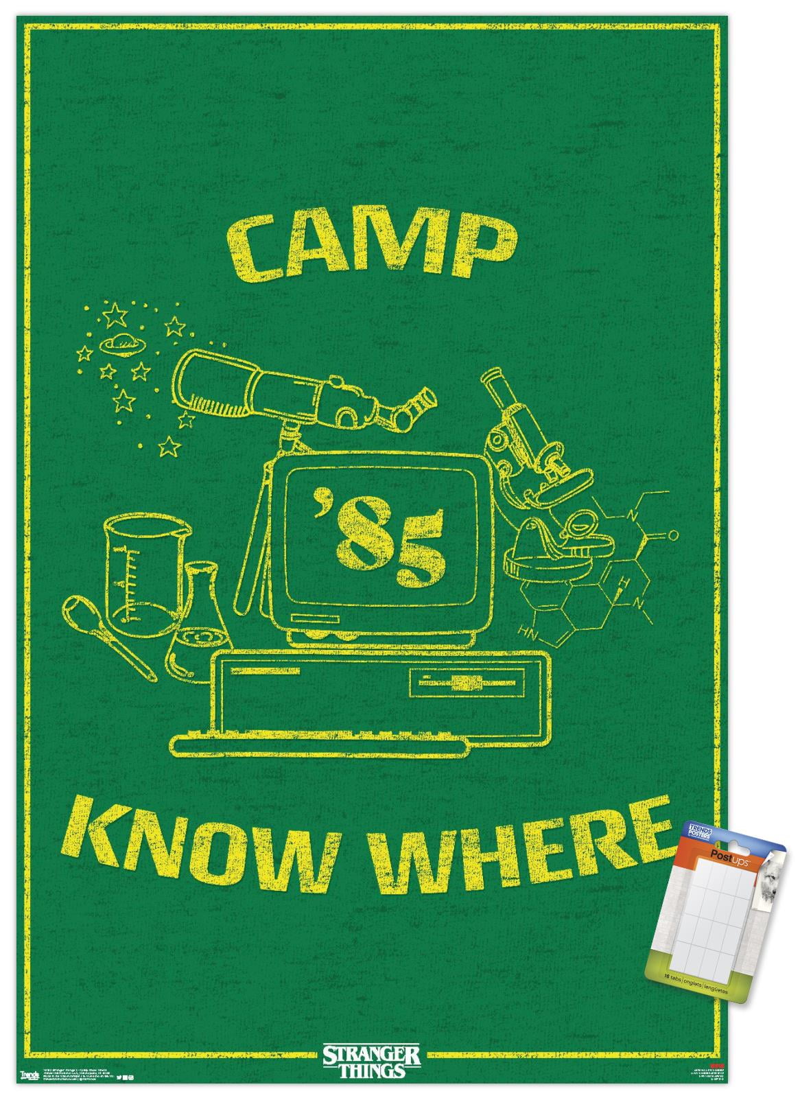 Netflix Stranger Things: Season 3 - Camp Know Where Wall Poster, 22.375 ...