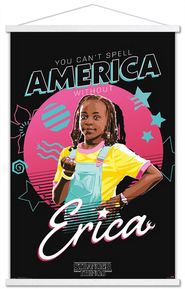 Netflix Stranger Things: Season 3 - Erica Wall Poster with Wooden ...