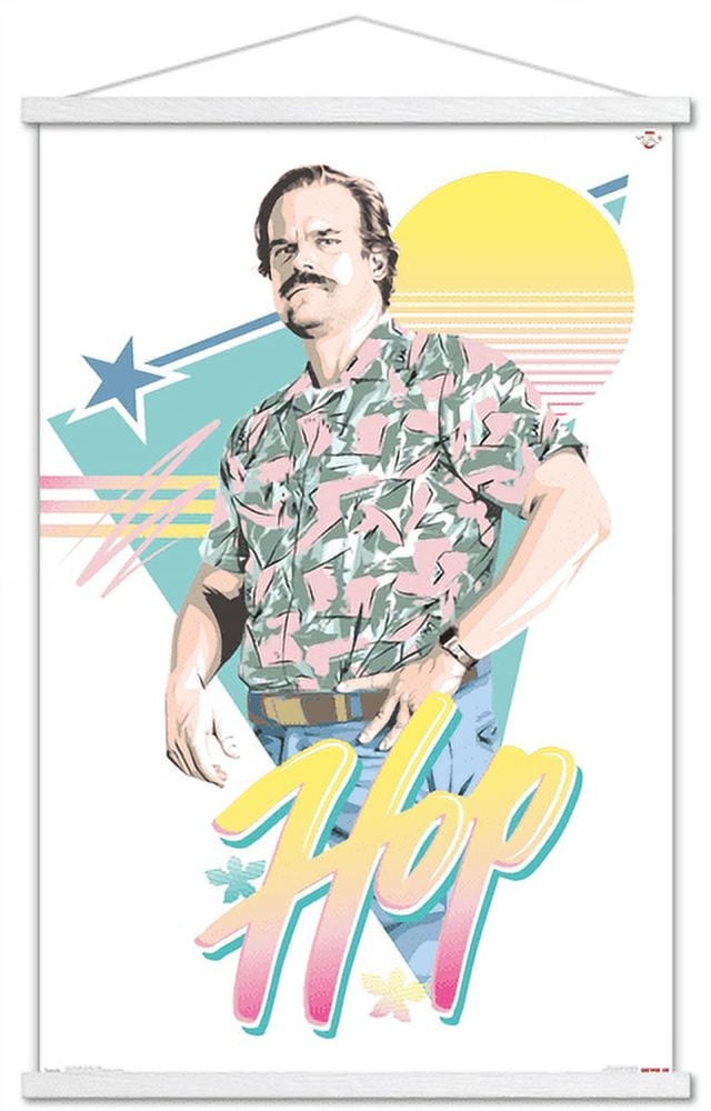 Netflix Stranger Things: Season 3 - Hop Wall Poster with Magnetic Frame ...