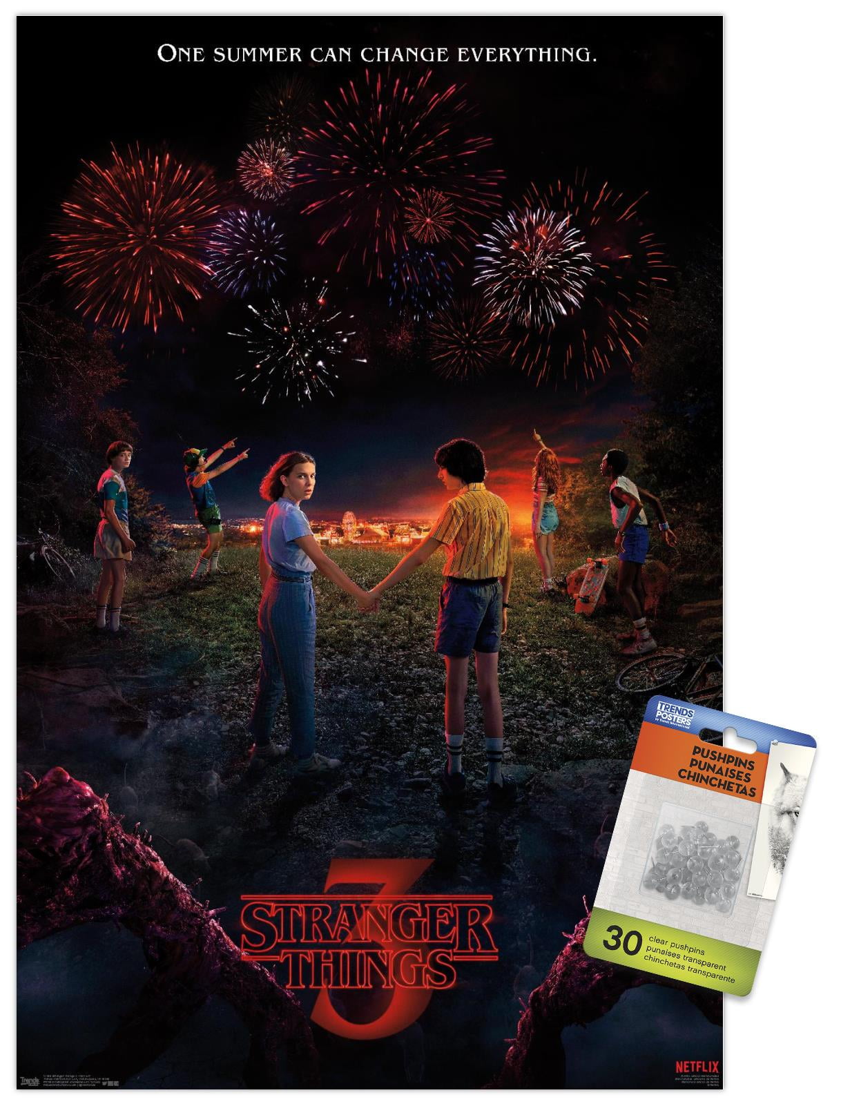 Netflix Stranger Things: Season 3 - Key Art Wall Poster with Push Pins ...