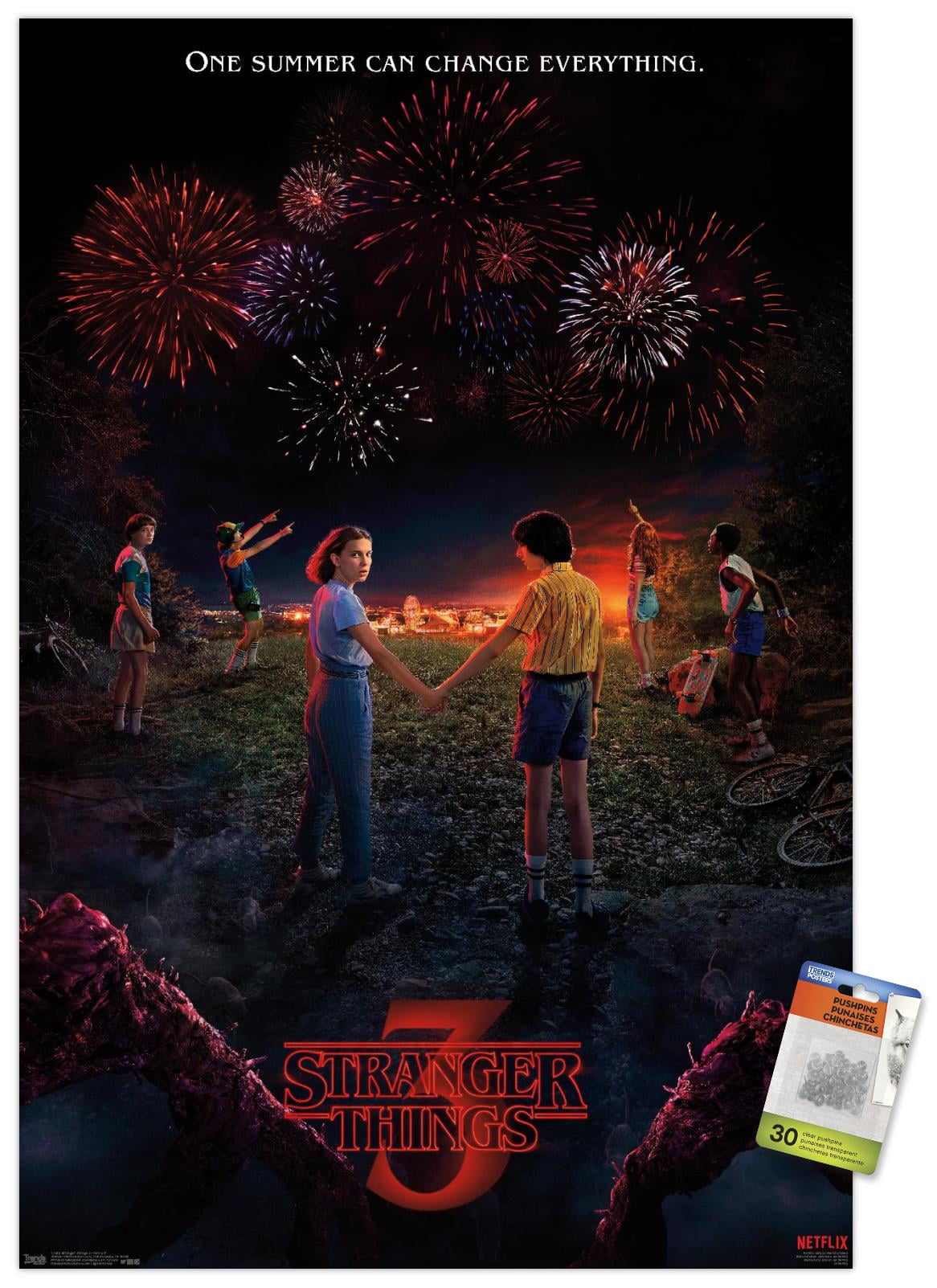 Netflix Stranger Things: Season 3 - Key Art Wall Poster with Push Pins ...