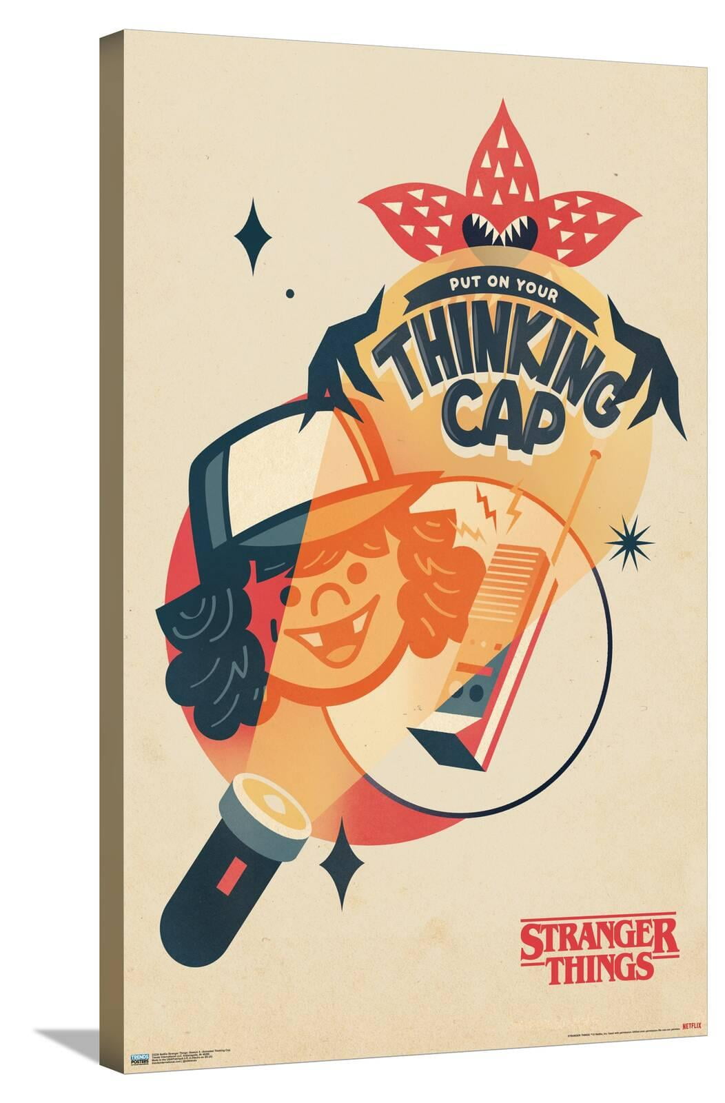 Netflix Stranger Things: Season 4 - Animated Thinking Cap Canvas Wall ...