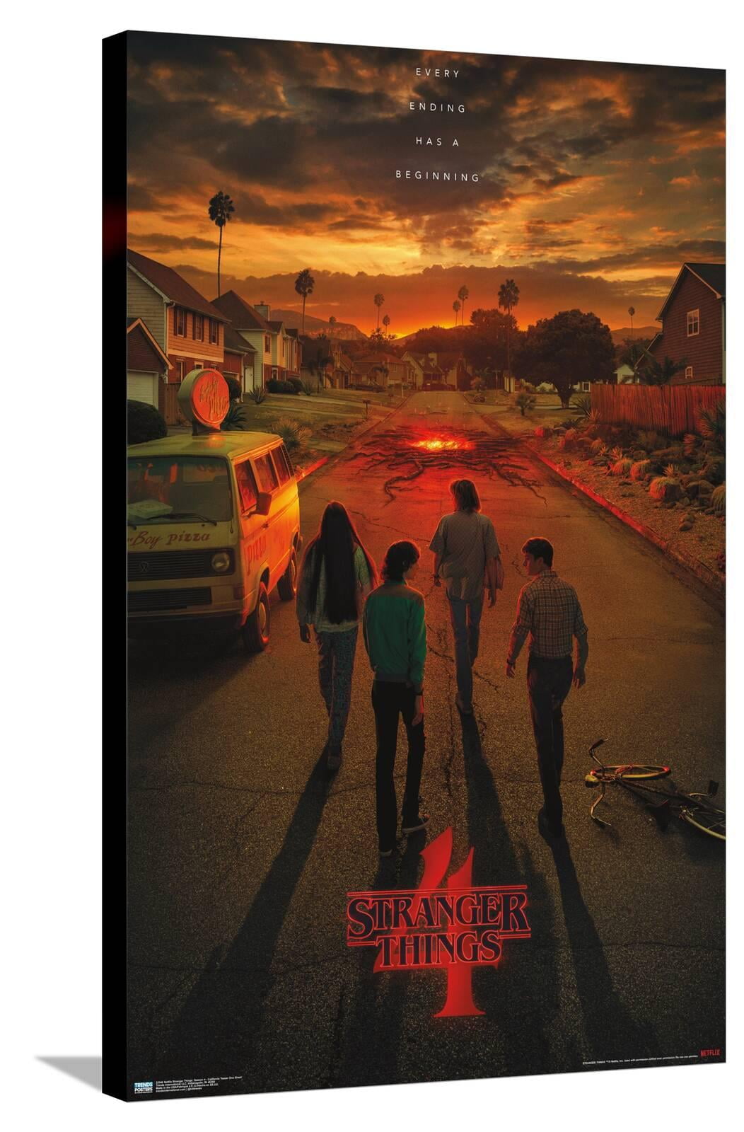 Netflix Stranger Things: Season 4 - California Teaser One Sheet Canvas ...