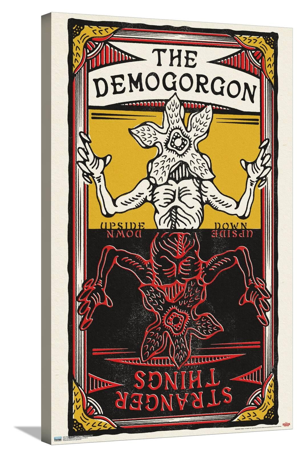 Netflix Stranger Things: Season 4 - Demogorgon Card Canvas Wall Poster ...