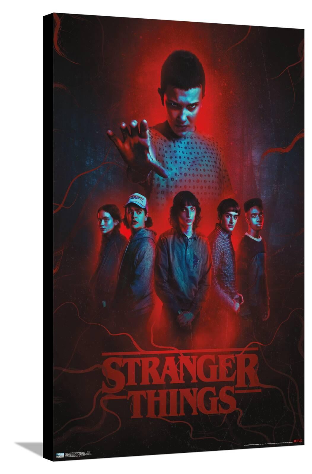 Netflix Stranger Things: Season 4 - Group Canvas Wall Poster, 22.375" x ...