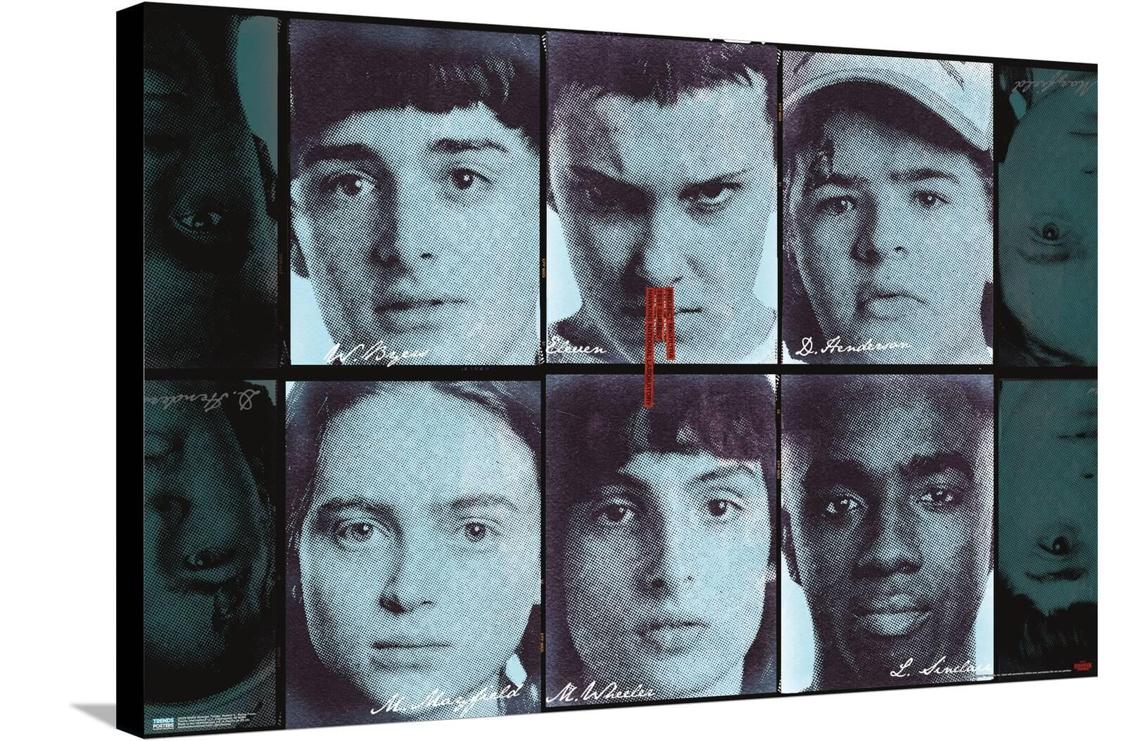 Netflix Stranger Things: Season 4 - Group Faces Canvas Wall Poster, 22. ...